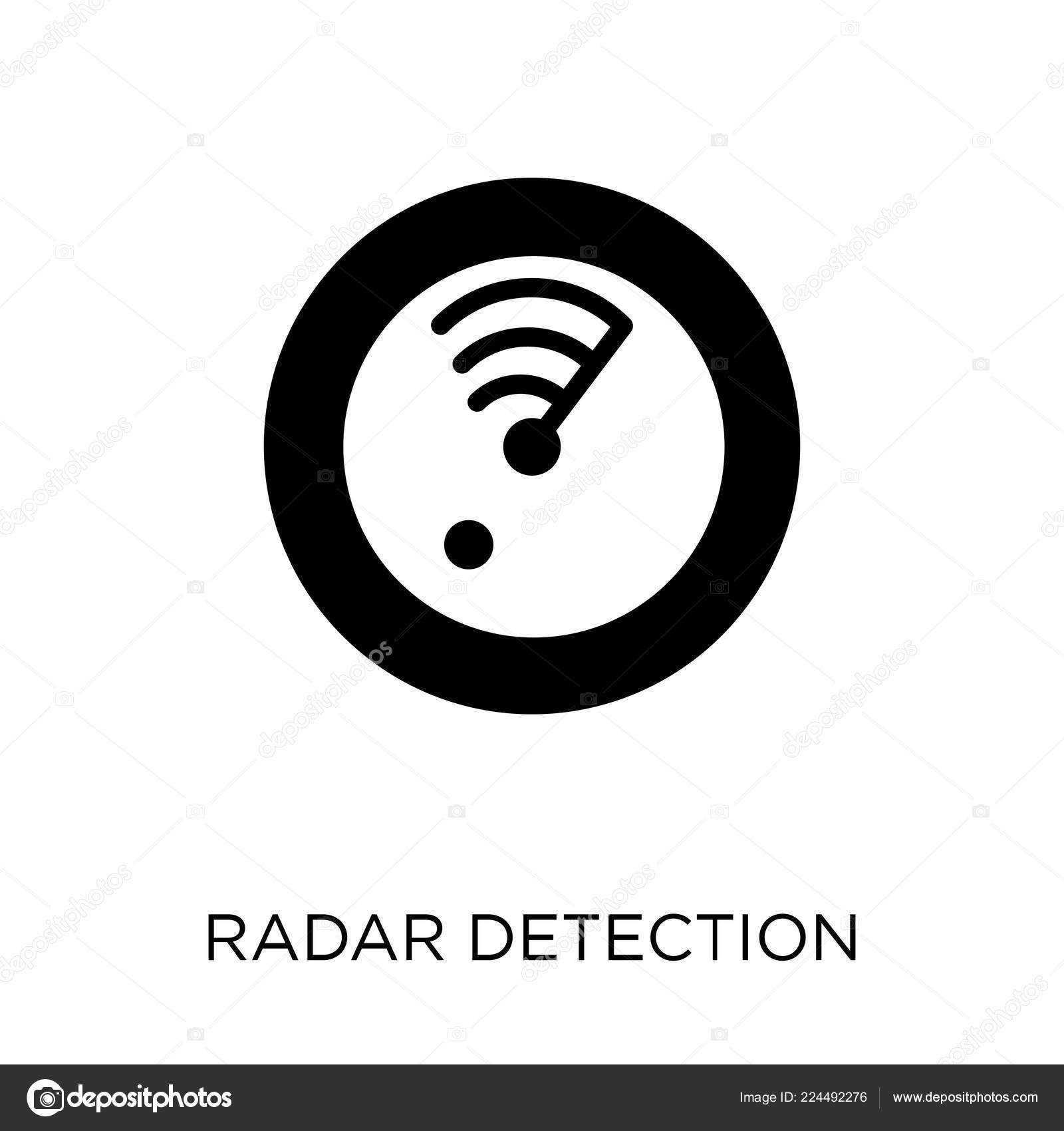 Radar Detection Icon Radar Detection Symbol Design Nautical Collection Simple Stock Vector by ...