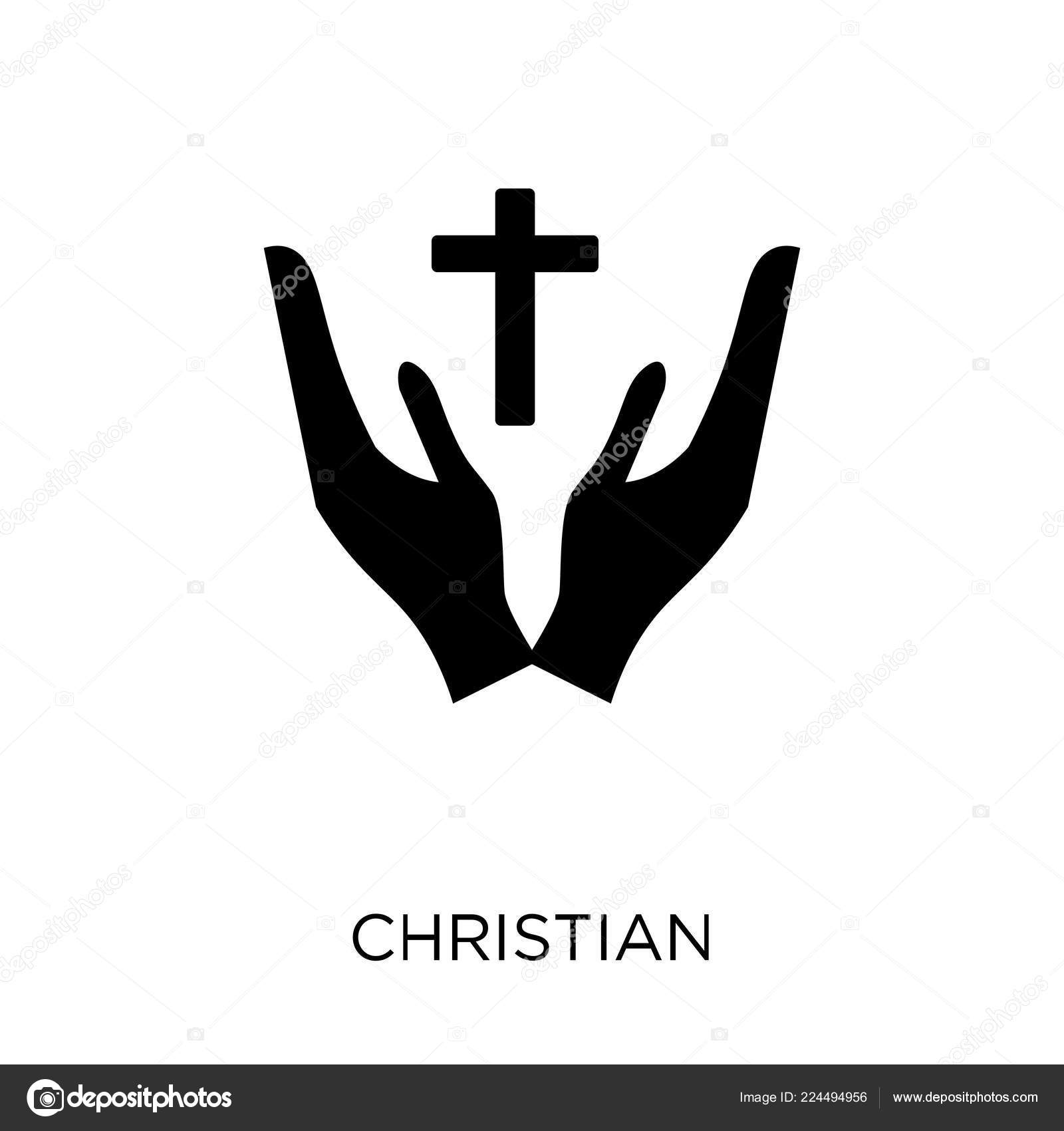 Christian Icon Christian Symbol Design Religion Collection Simple ...