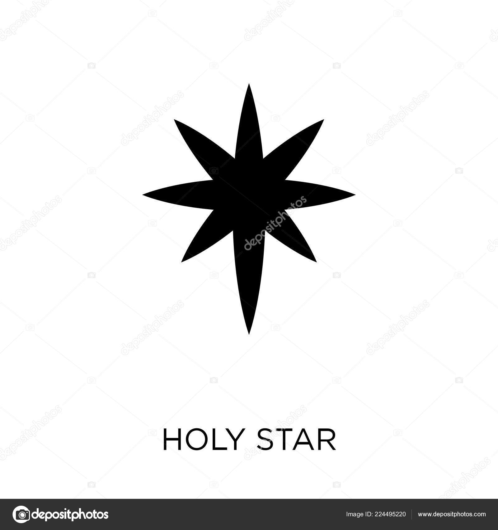 Holy Star Icon Holy Star Symbol Design Religion Collection Simple Stock ...