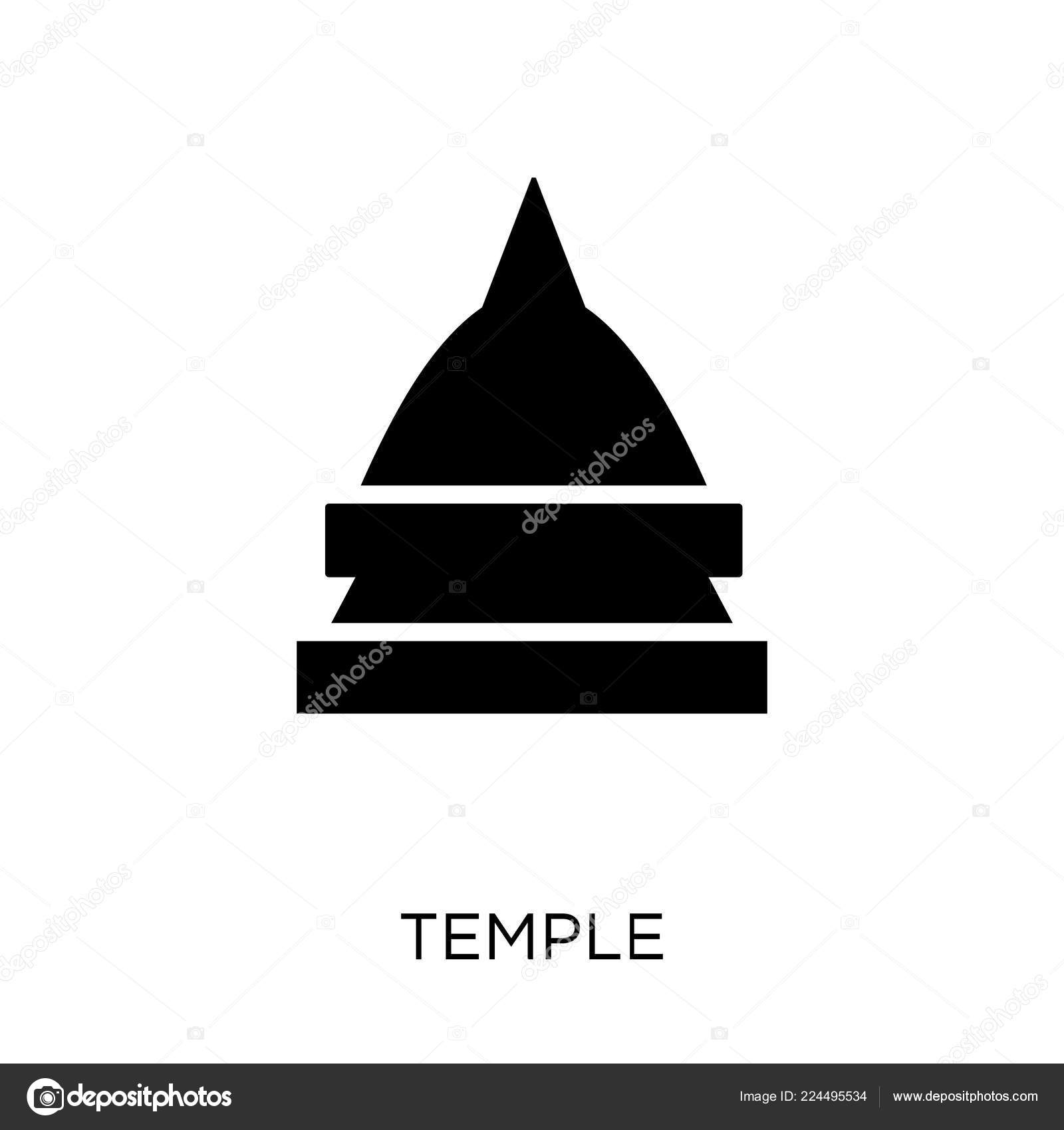 Icono Del Templo Diseño Del Símbolo Del Templo Colección Religión ...