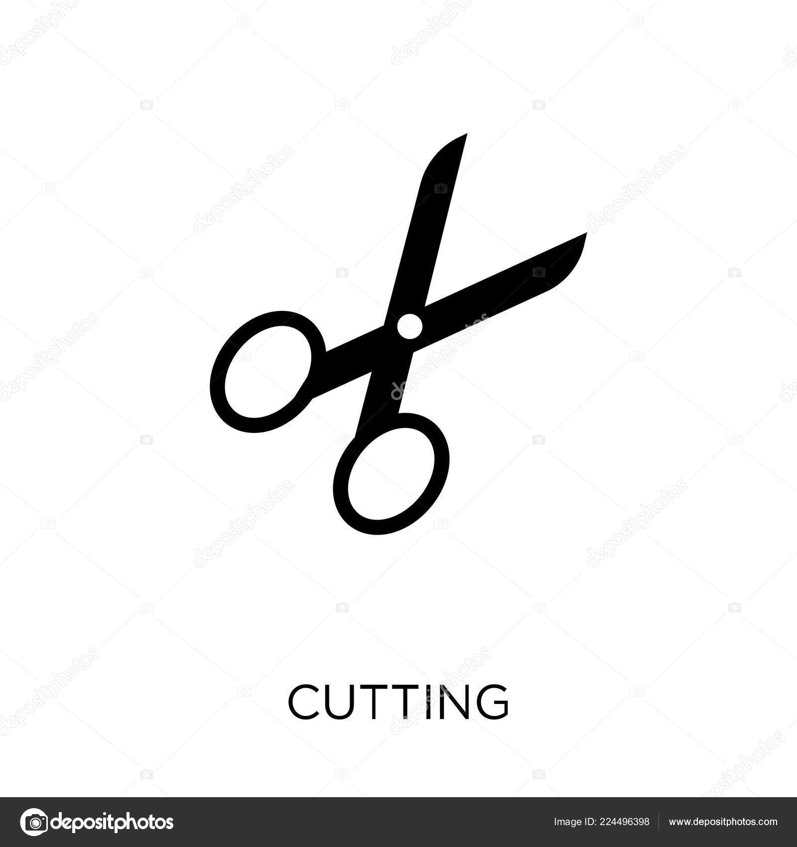Cutting Icon Cutting Symbol Design Sew Collection Simple Element Vector ...