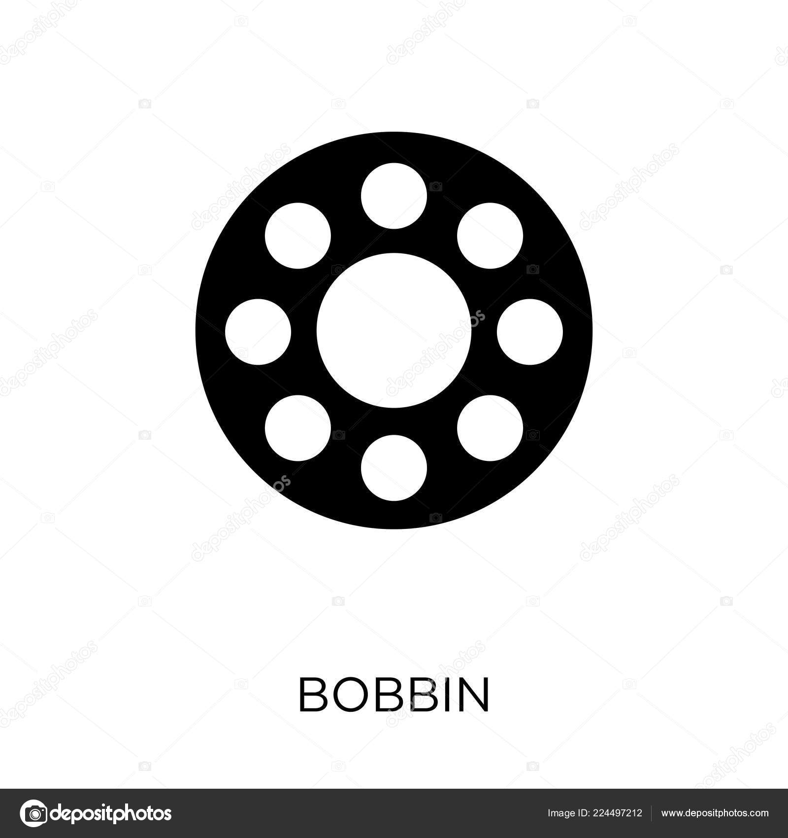 Bobbin Icon Bobbin Symbol Design Sew Collection Simple Element Vector Stock Vector Image by ...