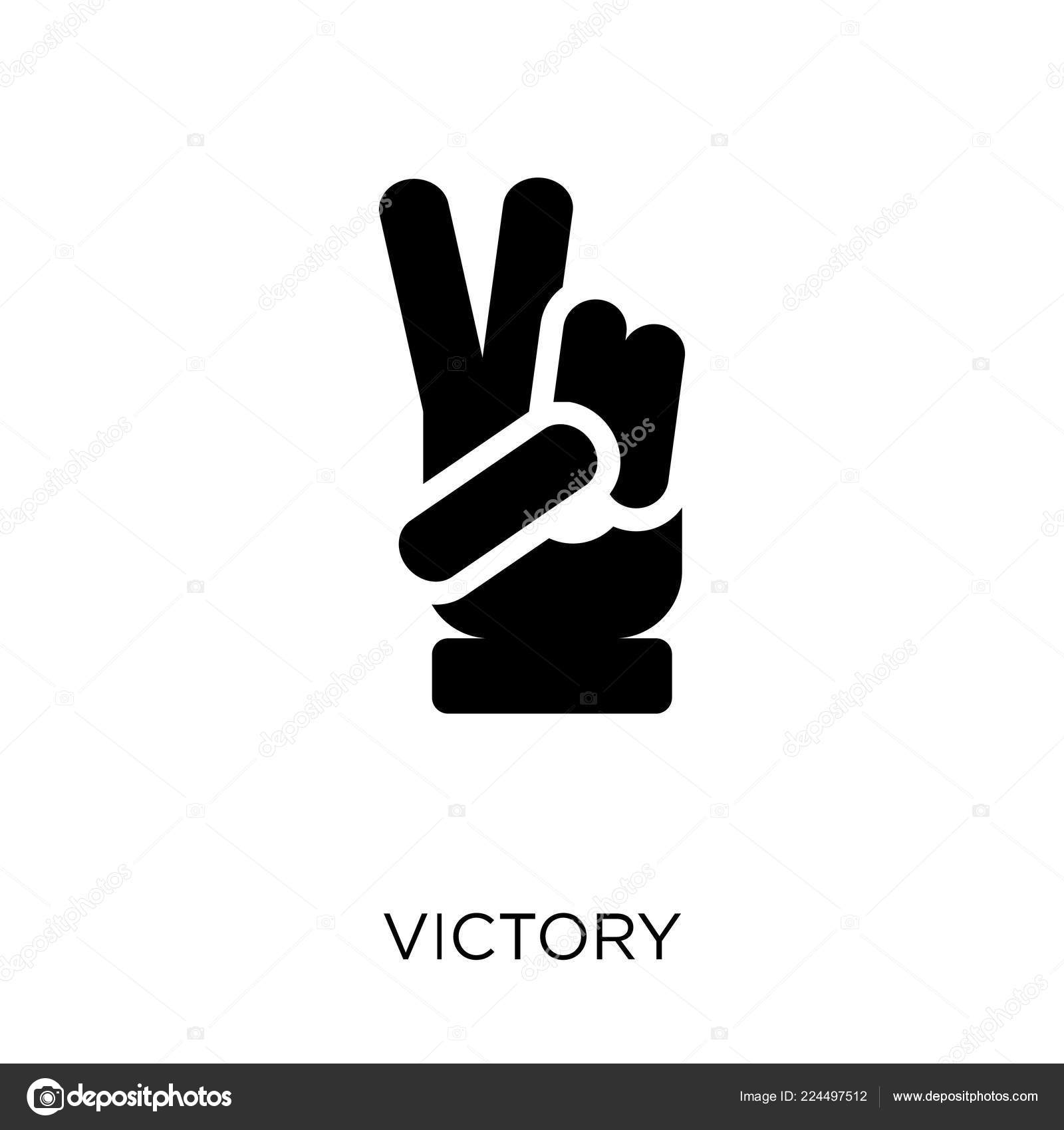 Victory Icon Victory Symbol Design Success Collection Simple Element ...