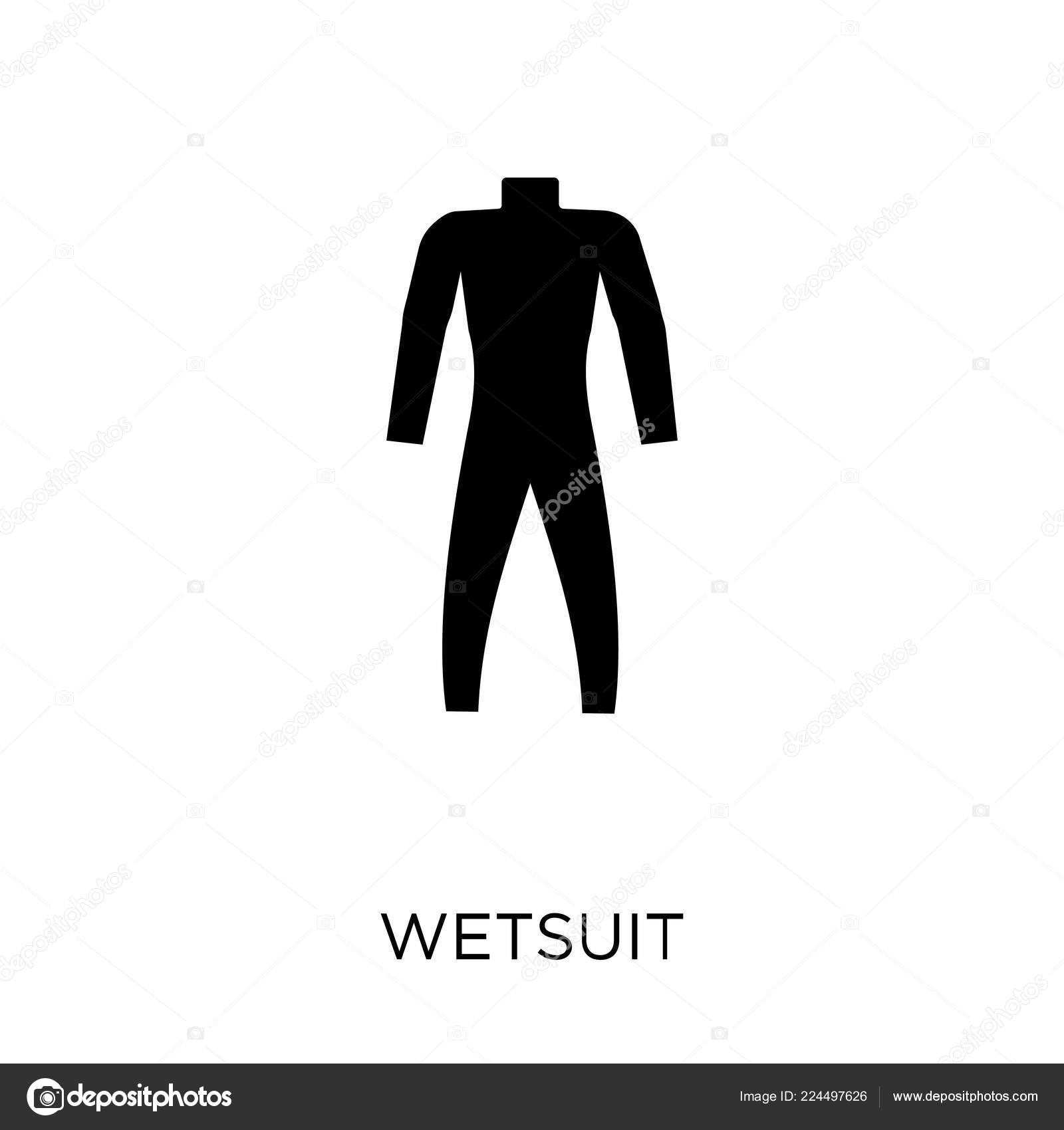 Wetsuit Icon Wetsuit Symbol Design Summer Collection Simple Element ...