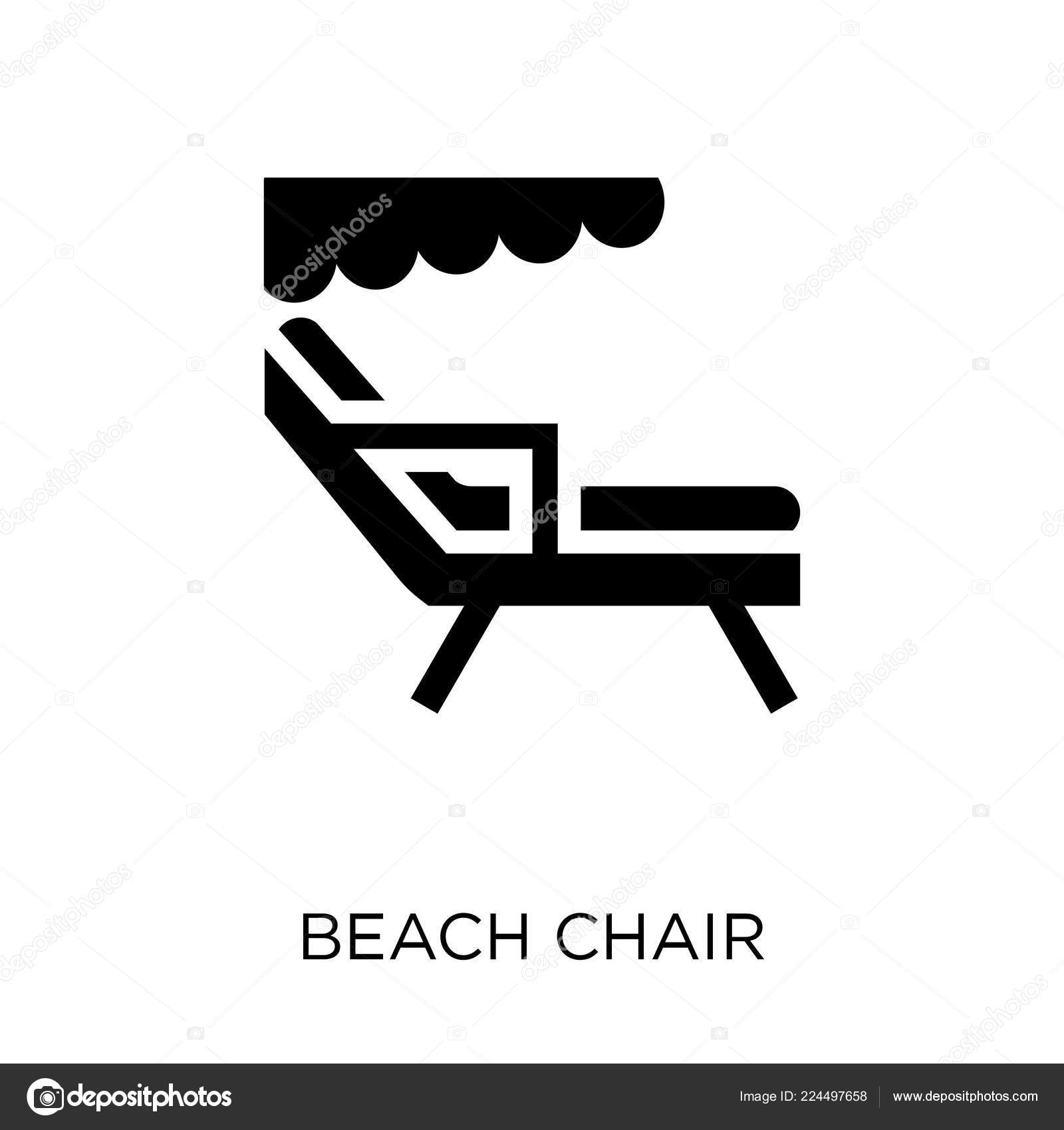 Beach Chair Icon Beach Chair Symbol Design Summer Collection Simple ...