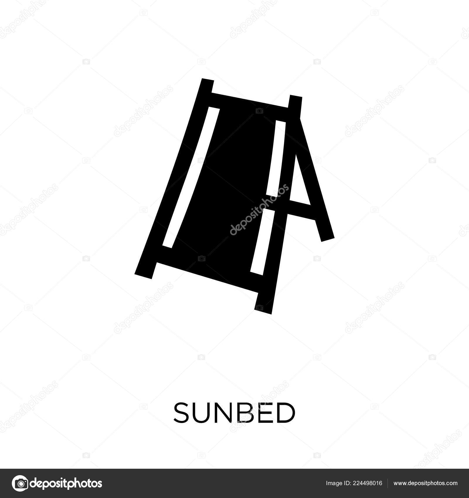 Sunbed Icon Sunbed Symbol Design Summer Collection Simple Element ...
