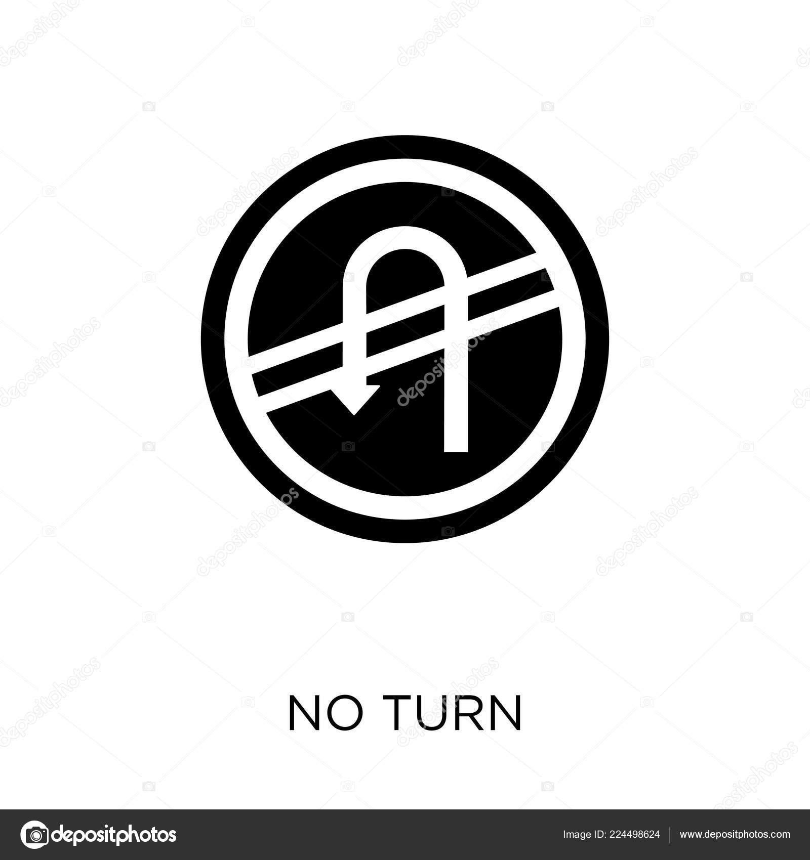 Turn Sign Icon Turn Sign Symbol Design Traffic Signs Collection Stock ...