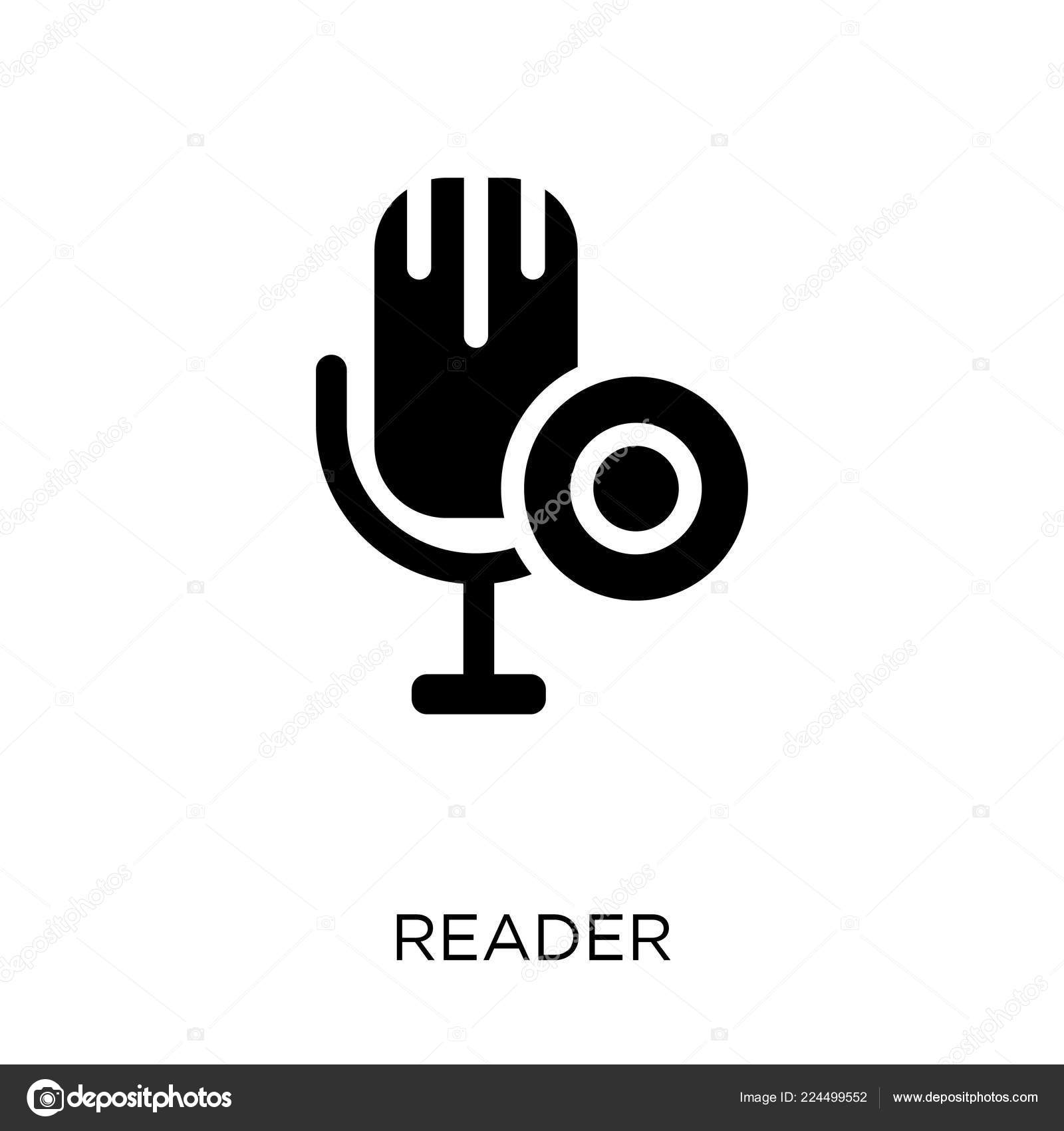 Reader Icon Reader Symbol Design User Interface Collection Simple ...