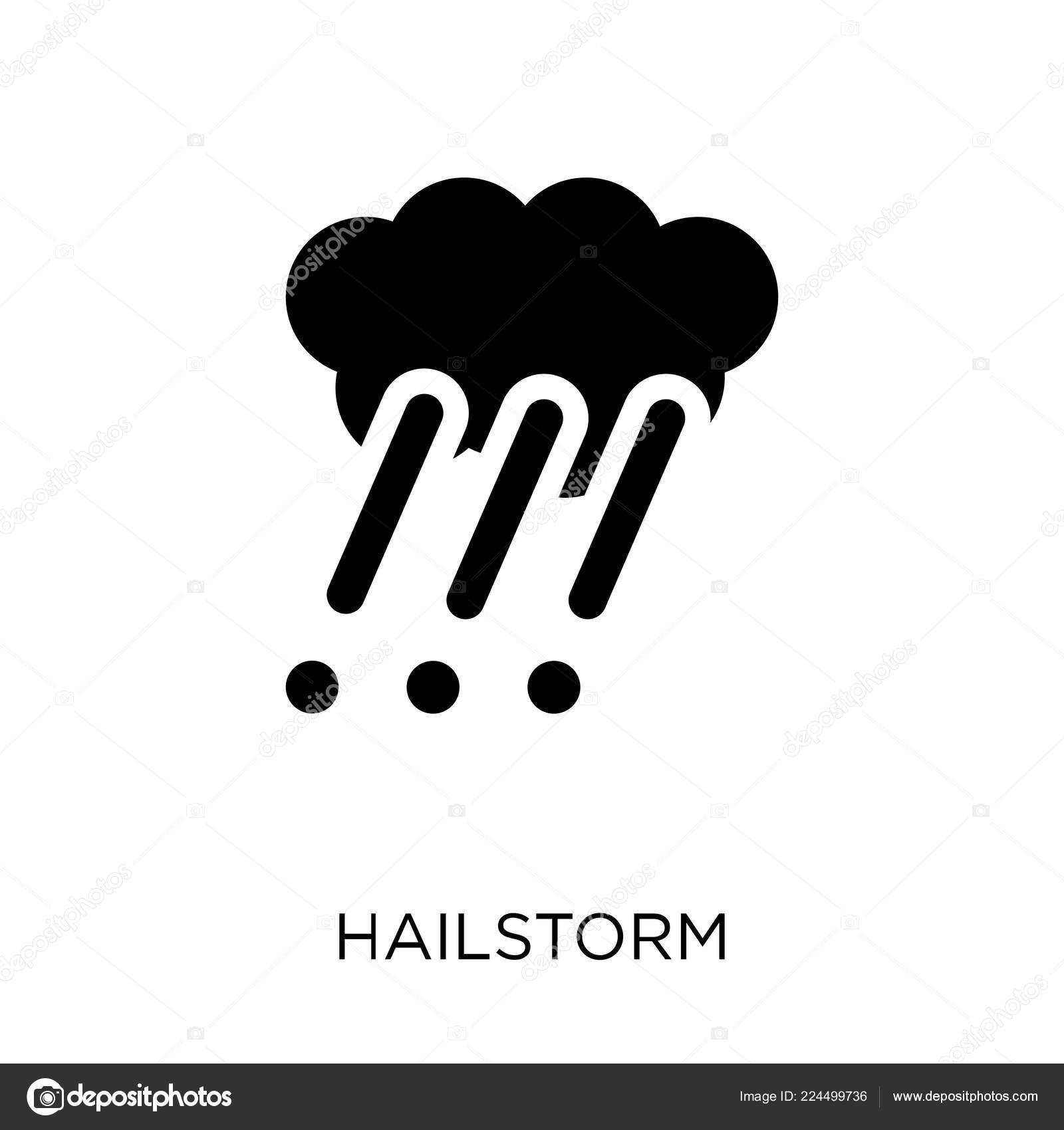 Hailstorm Icon Hailstorm Symbol Design Weather Collection Simple ...