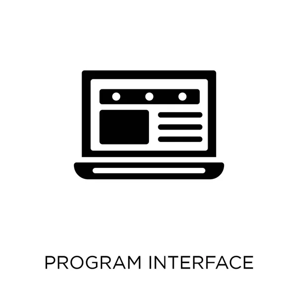 Program Interface Icon Program Interface Linear Symbol Design Programming Collection Stock ...