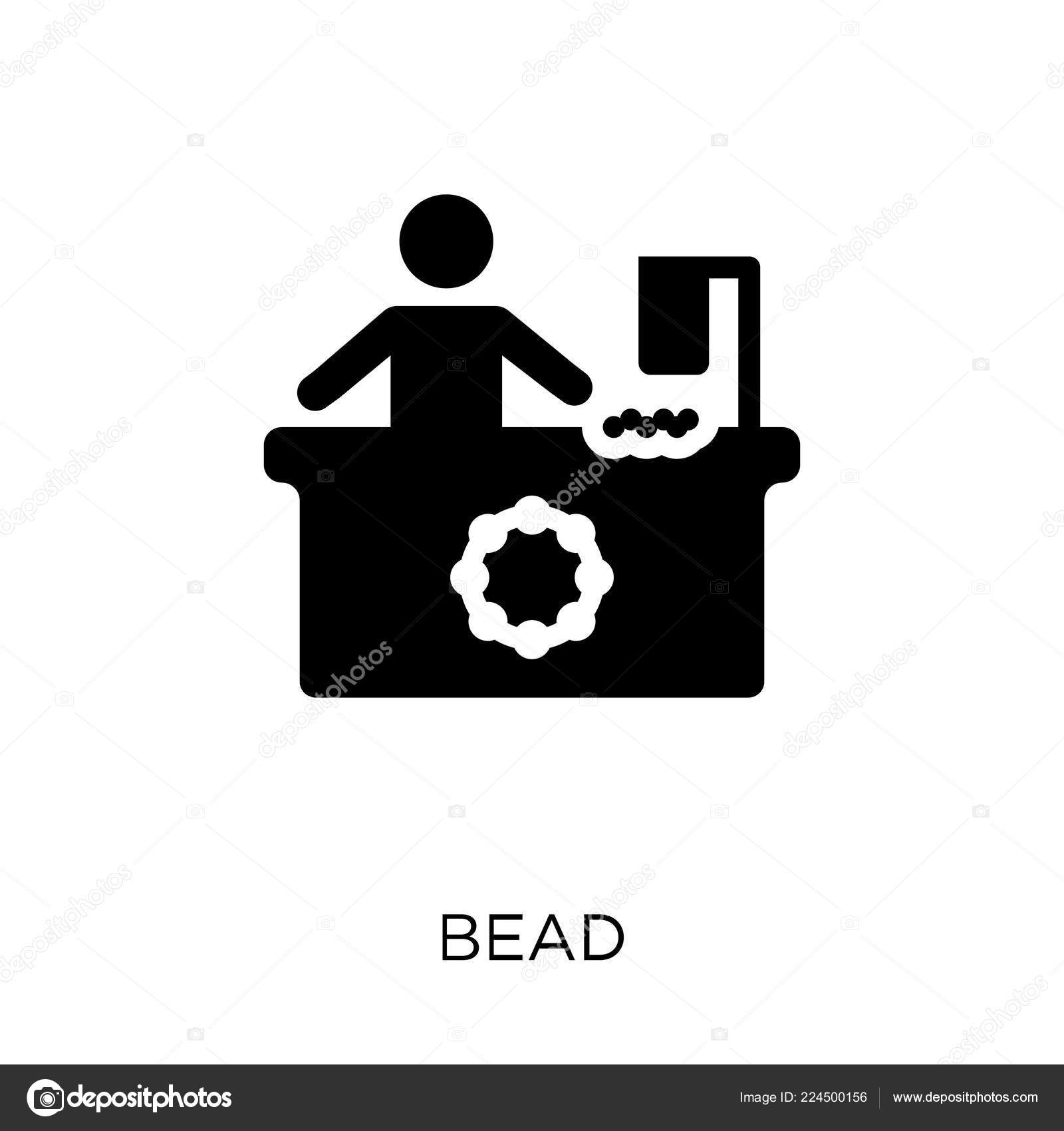 Bead Icon Bead Symbol Design Activity Hobbies Collection Simple Element ...