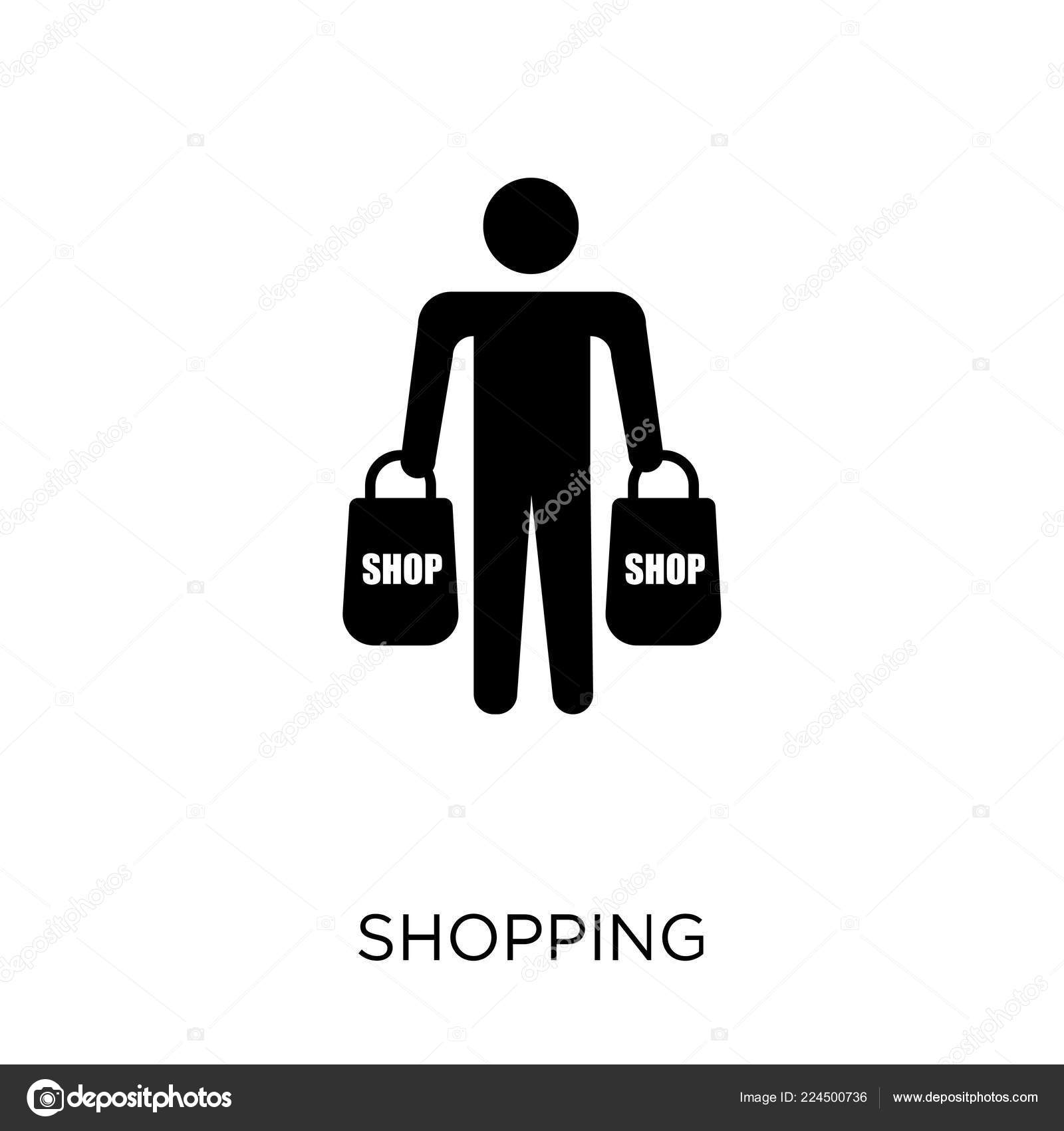 Shopping Icon Shopping Symbol Design Activity Hobbies Collection Simple ...
