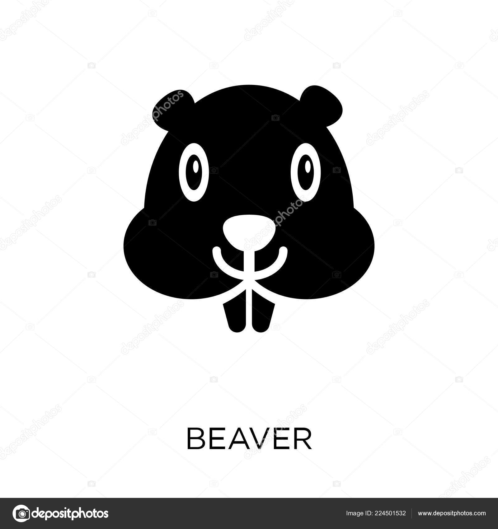 Beaver Icon Beaver Symbol Design Animals Collection Simple Element ...
