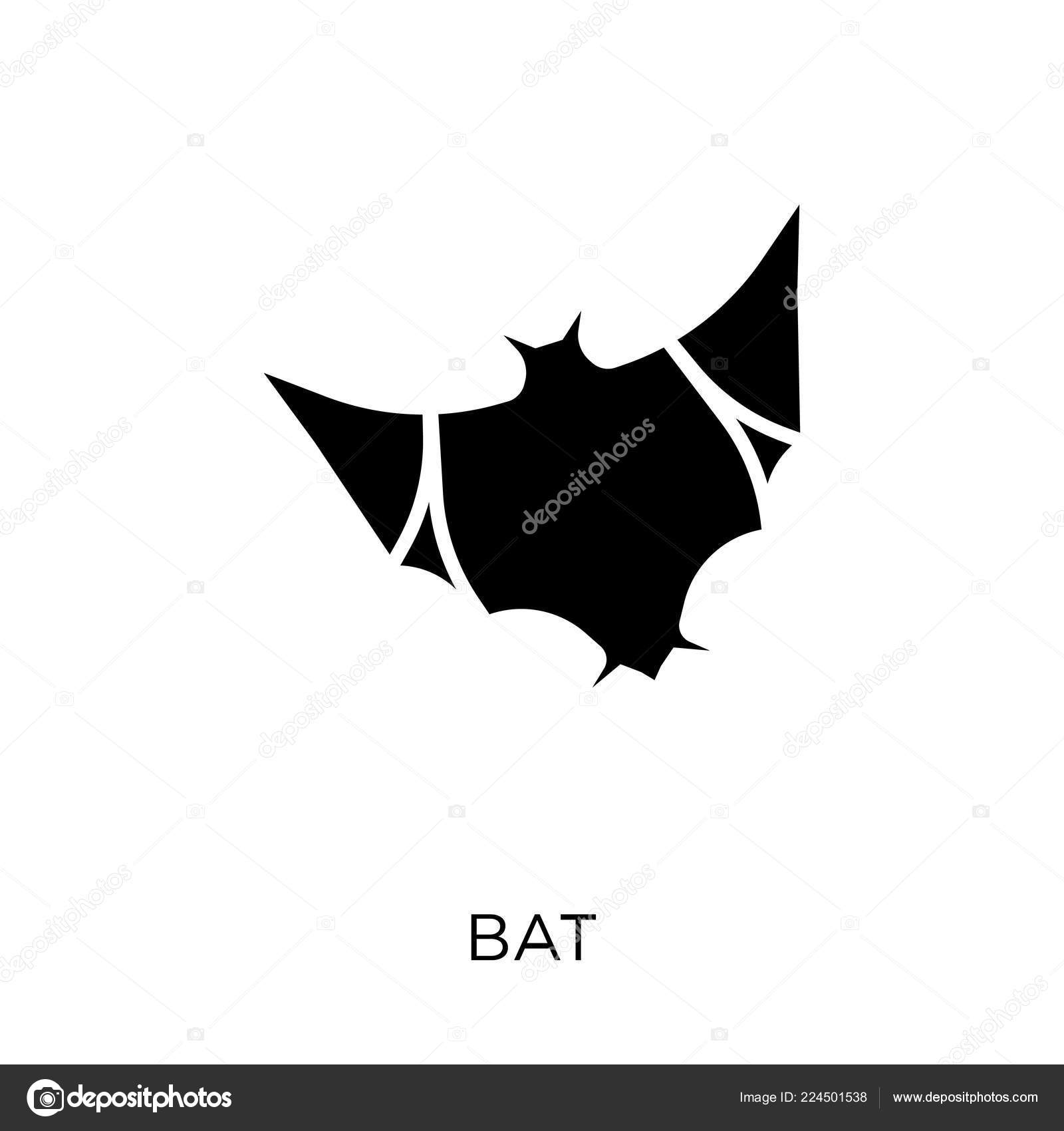 Bat Icon Bat Symbol Design Animals Collection Simple Element Vector ...