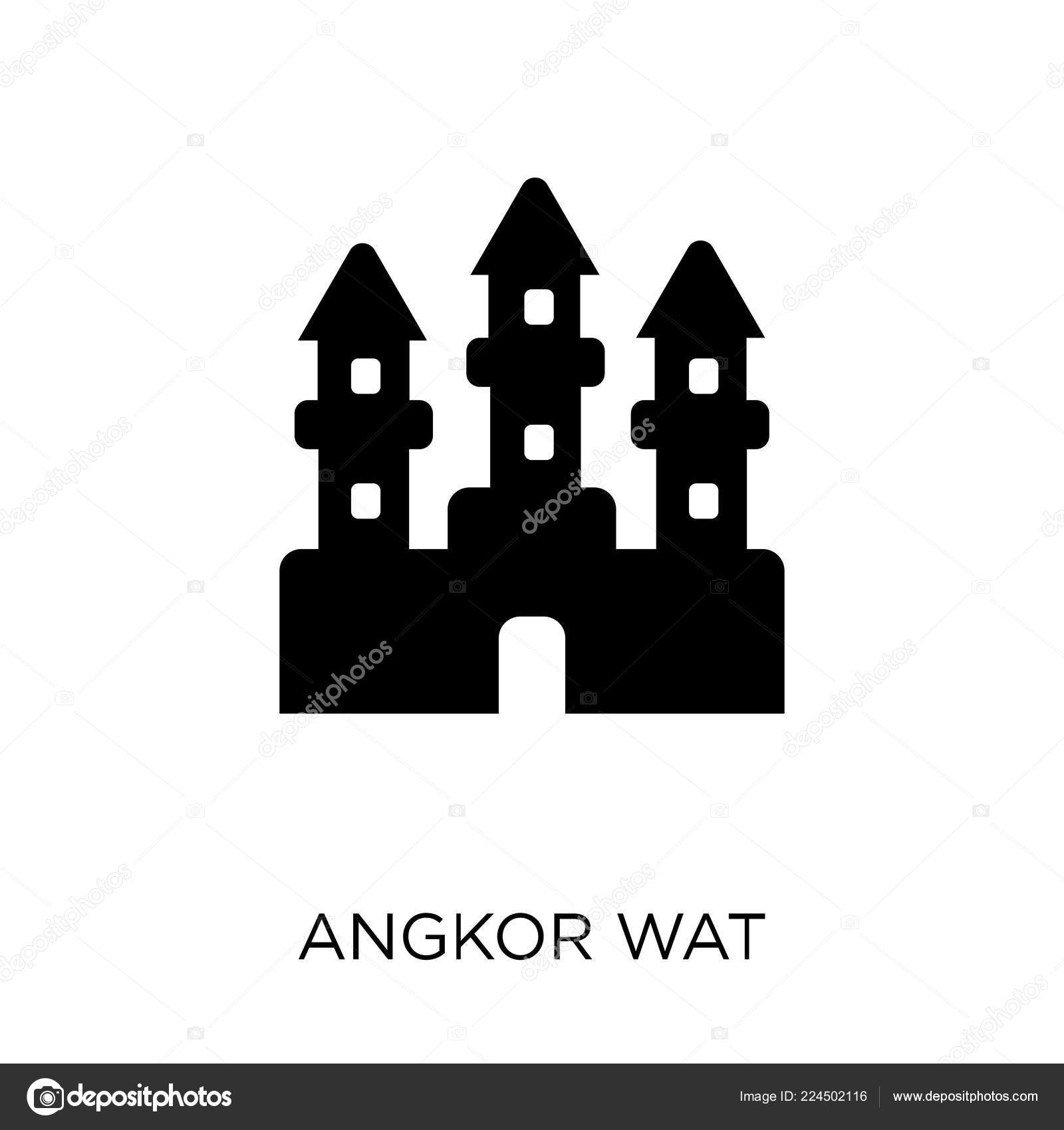 Angkor Wat Icon Angkor Wat Symbol Design Architecture Collection Simple ...