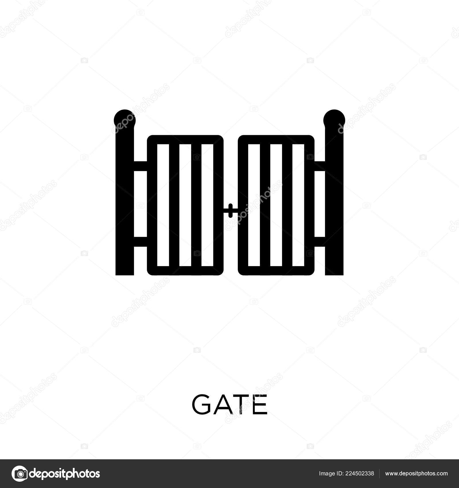Gate Icon Gate Symbol Design Architecture Collection Simple Element ...
