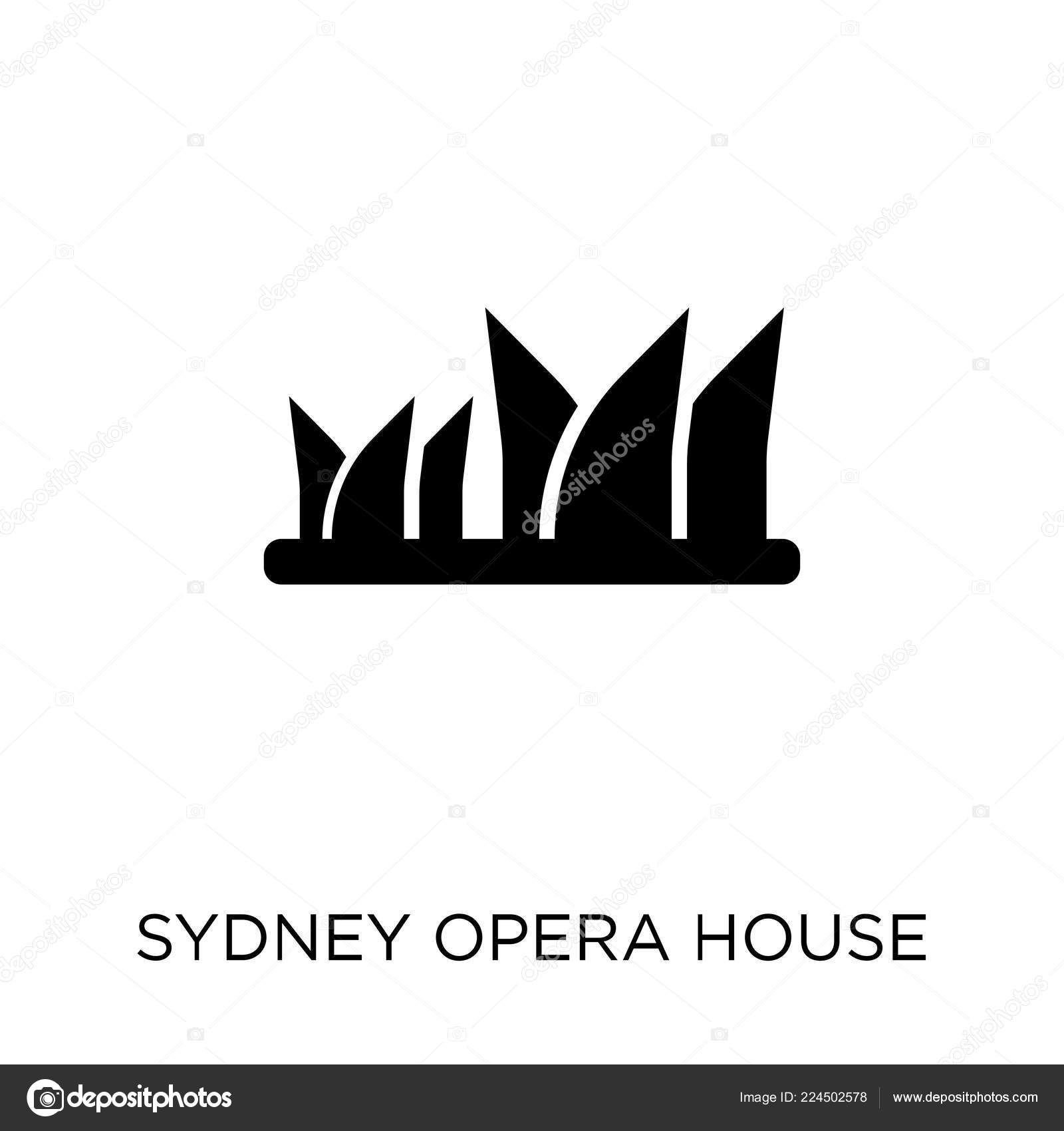 Sydney Opera House Icon Sydney Opera House Symbol Design Travel Stock ...