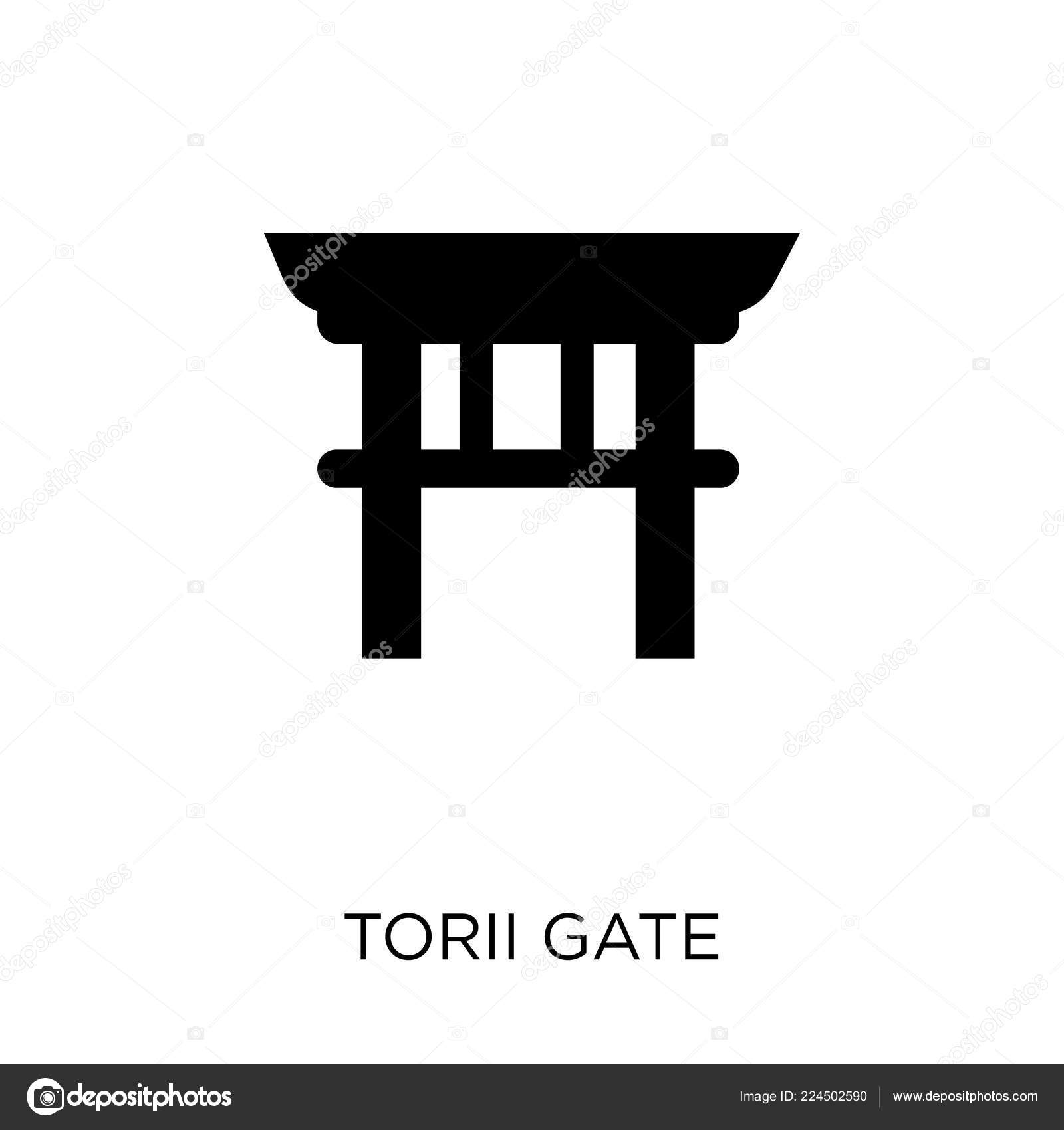 Torii Gate Icon Torii Gate Symbol Design Architecture Collection Simple ...