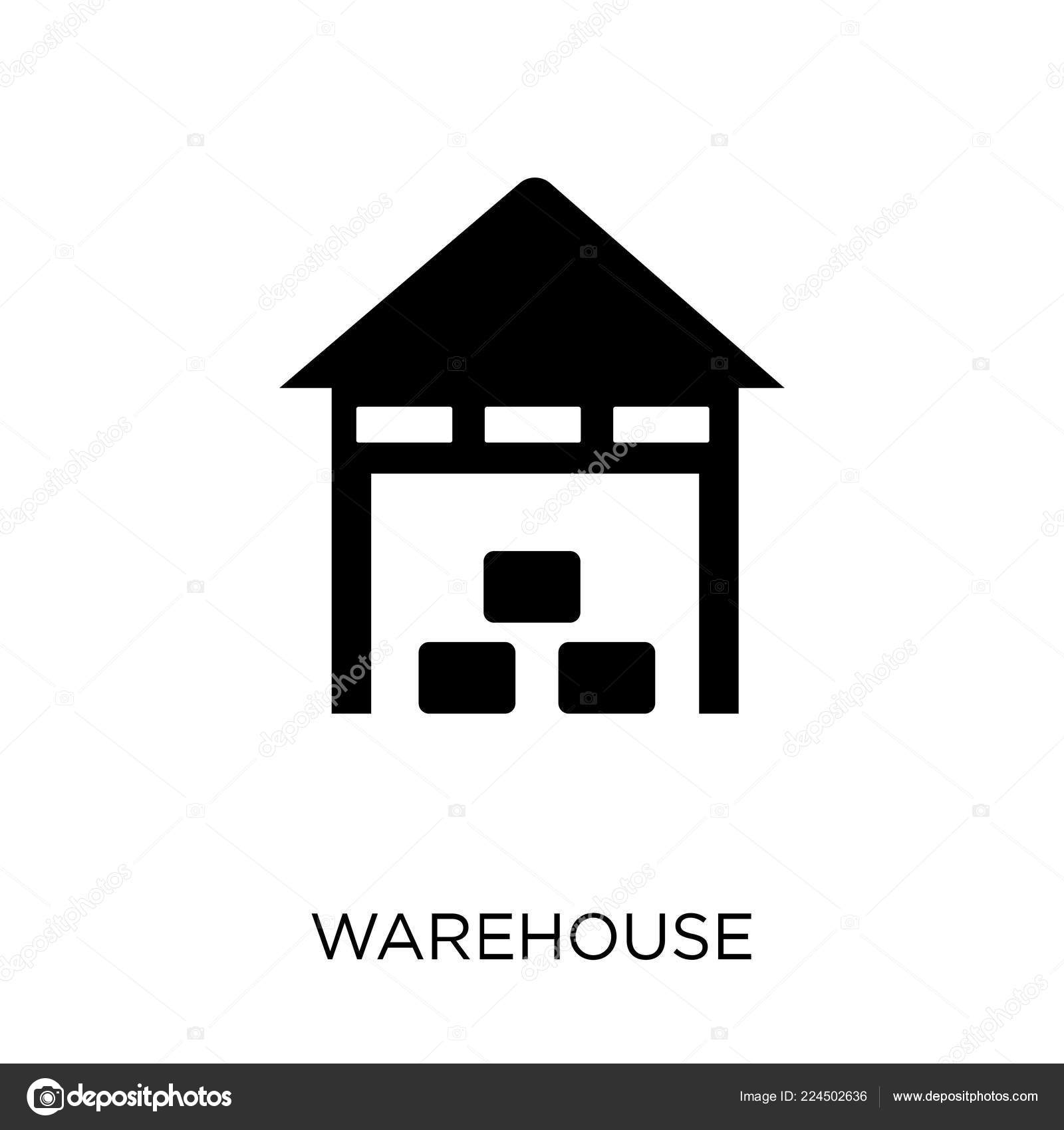 Warehouse Icon Warehouse Symbol Design Architecture Collection Simple ...