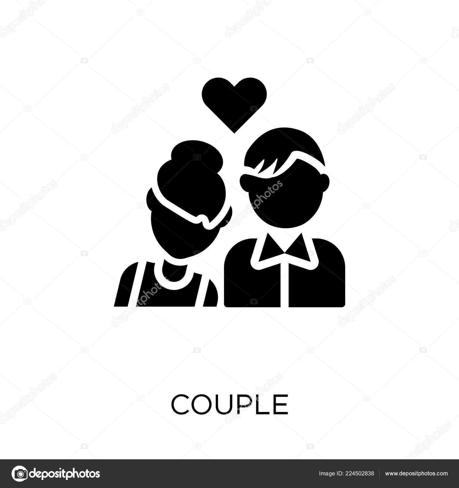 Wedding Couple Icon Vector
