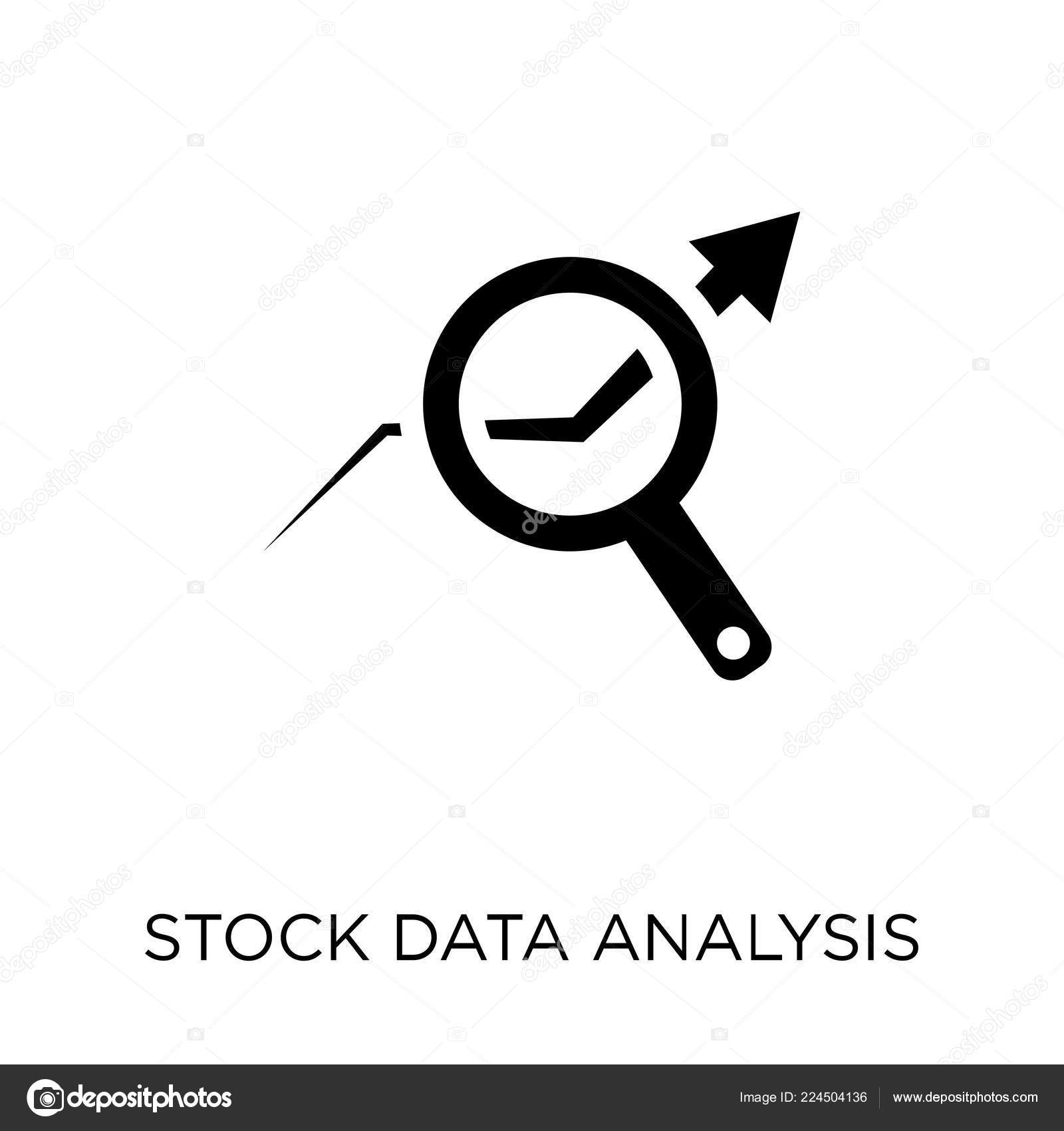 Stock Data Analysis Icon Stock Data Analysis Symbol Design Analytics Stock Vector By