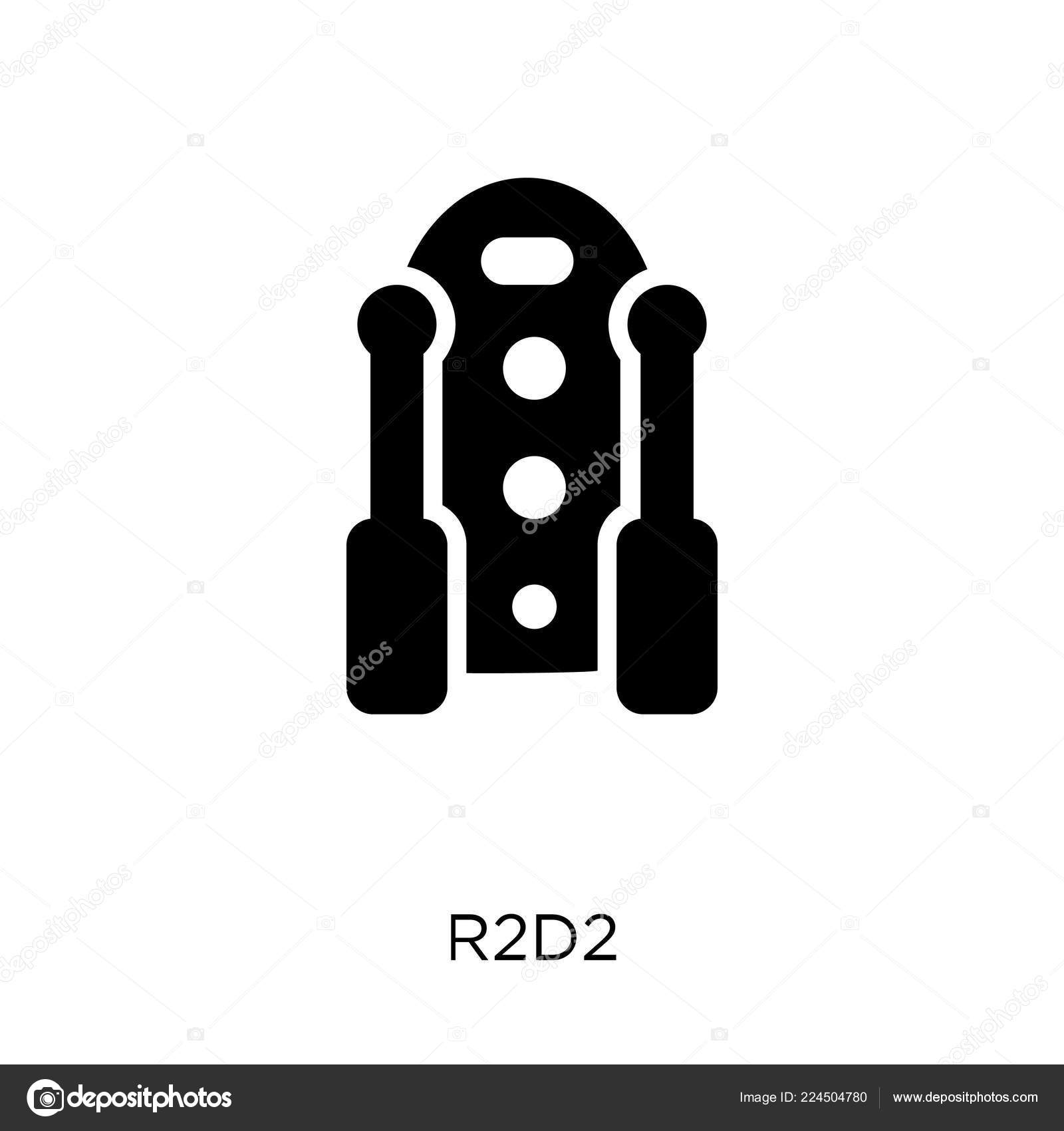 R2D2 Icon R2D2 Symbol Design Cinema Collection Simple Element Vector ...