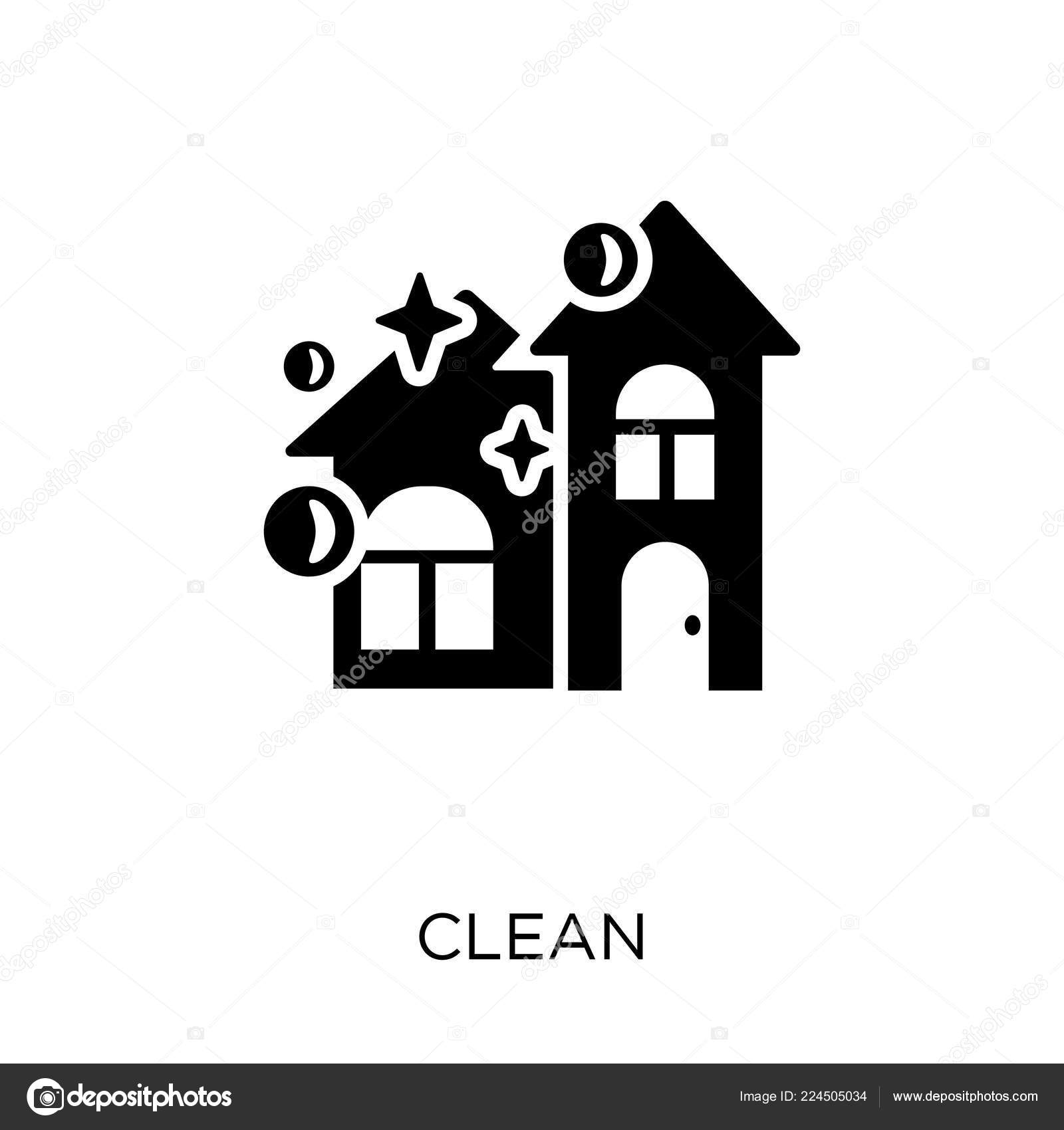 Clean Icon Clean Symbol Design Cleaning Collection Simple Element ...