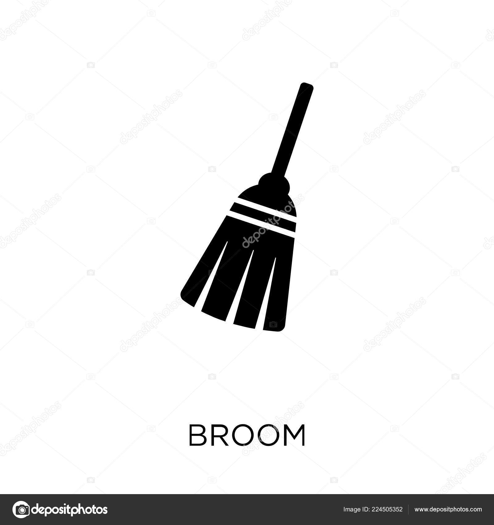 Broom Icon Broom Symbol Design Cleaning Collection Simple Element ...