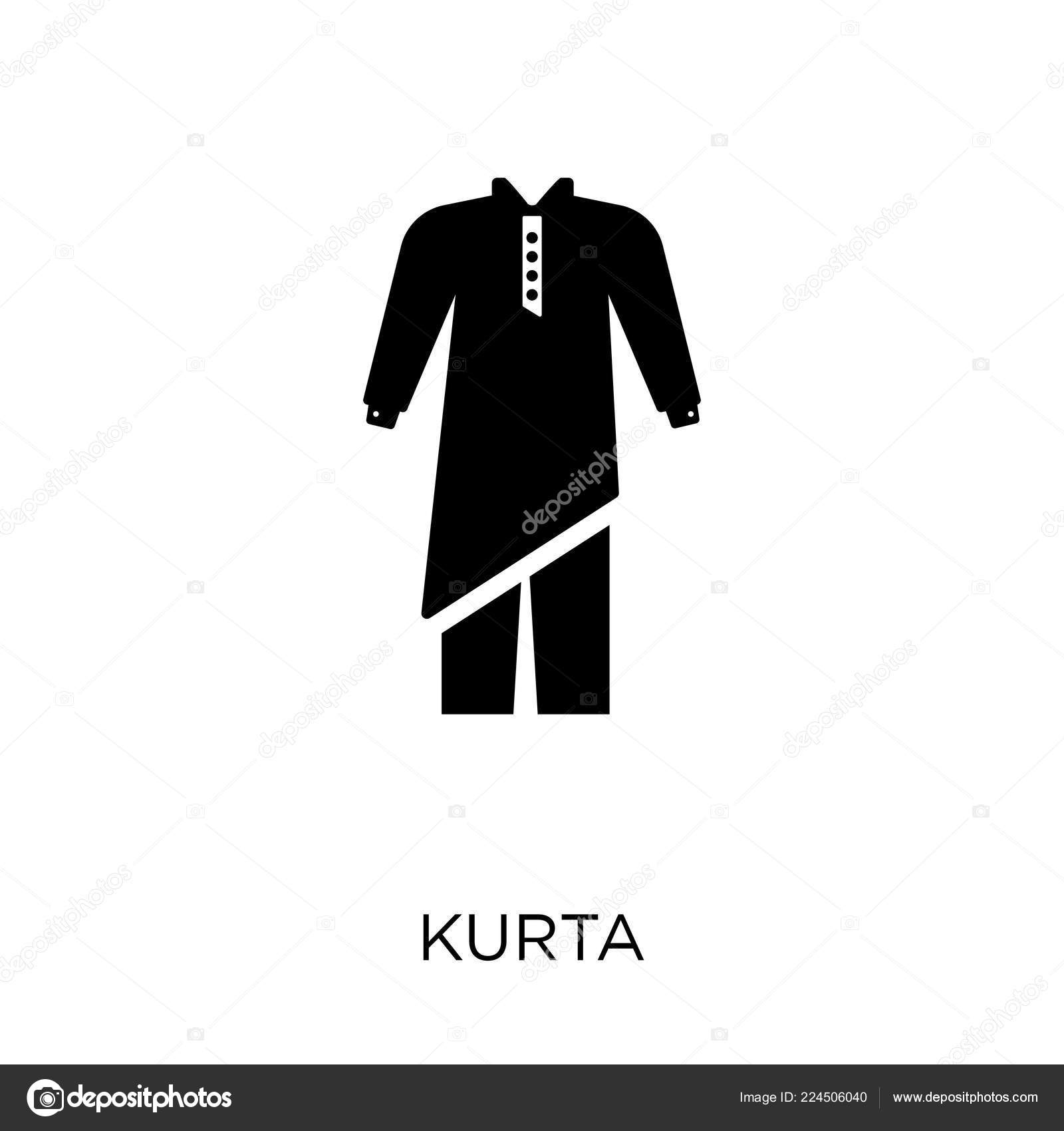 Kurta Icon Kurta Symbol Design Clothes Collection Simple Element Vector ...