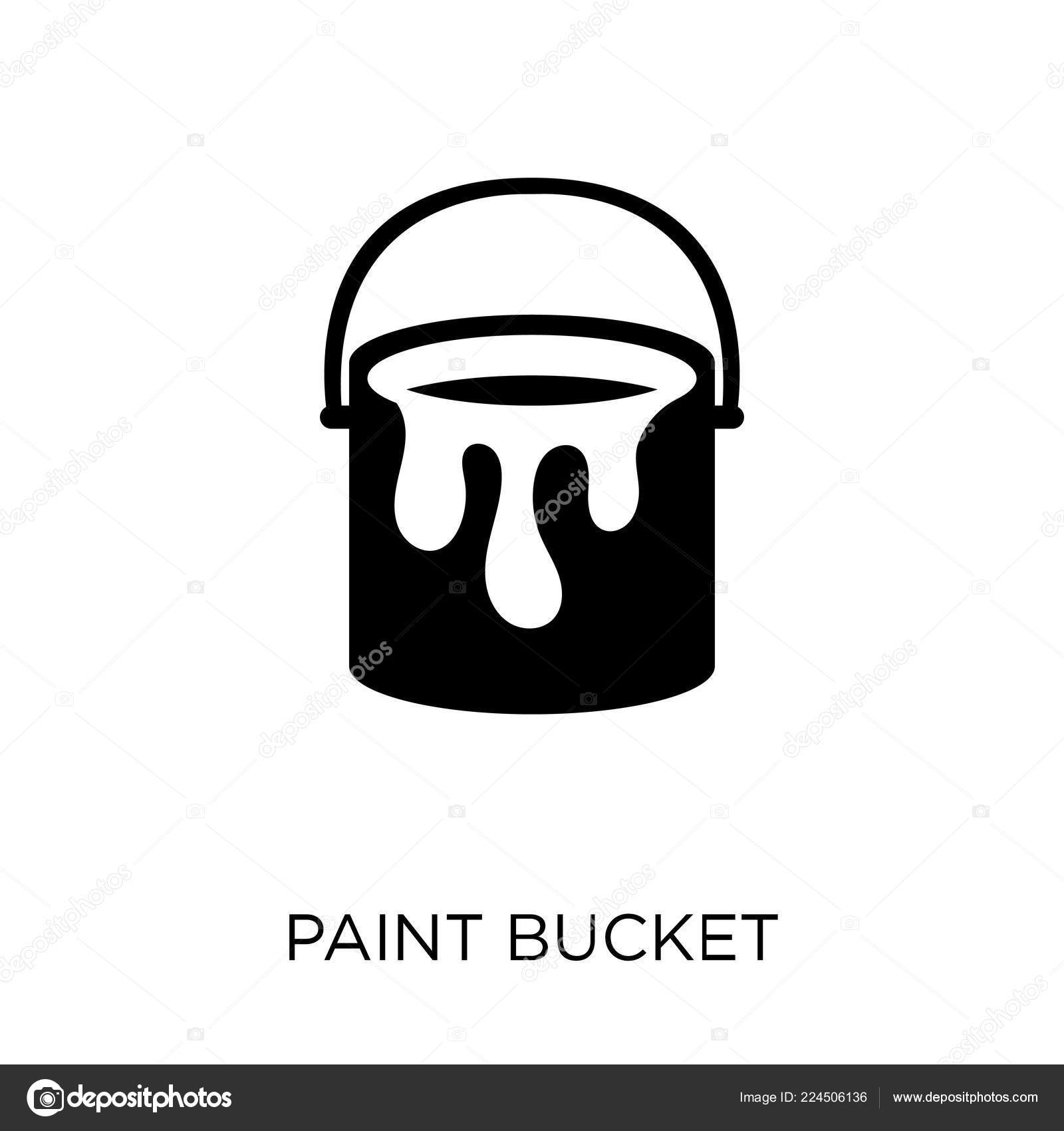 Farbeimer Symbol Farbeimer Symboldesign Aus Der Bausammlung Einfache ...