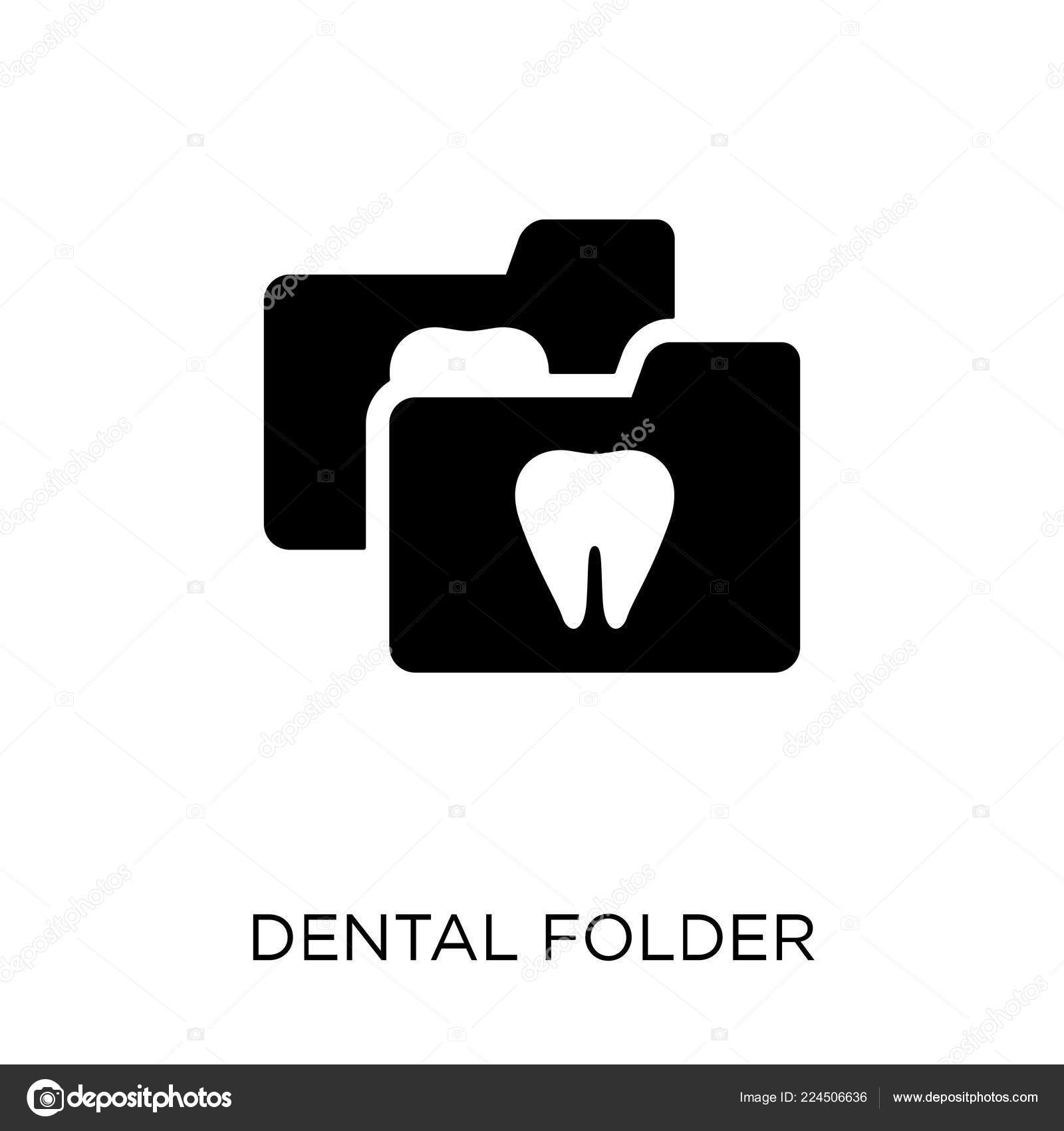 Dental Folder Icon Dental Folder Symbol Design Dentist Collection ...