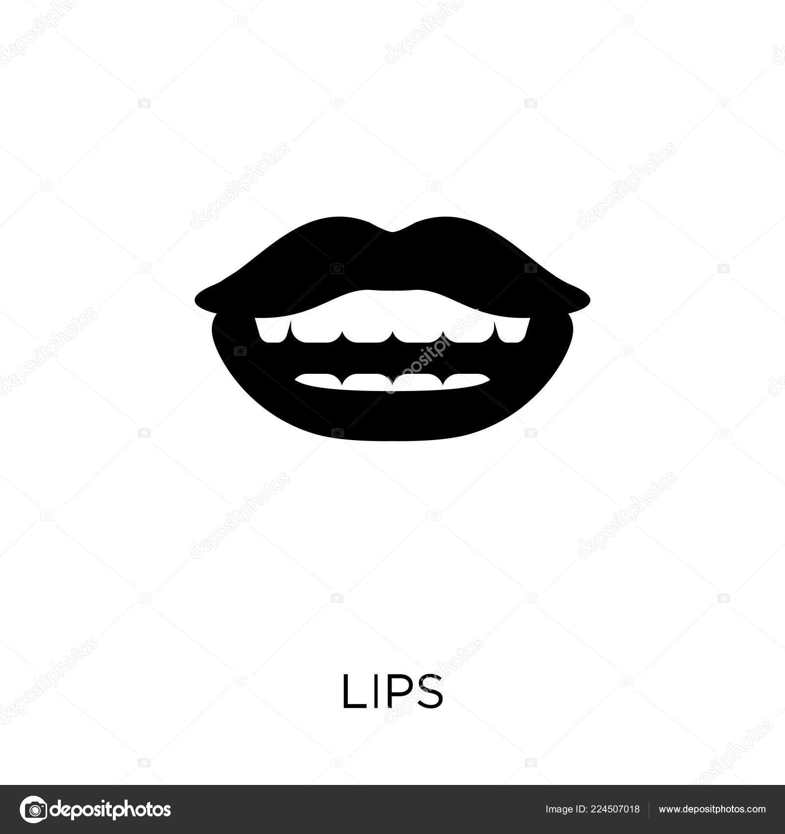 Lips Icon Lips Symbol Design Dentist Collection Simple Element Vector ...