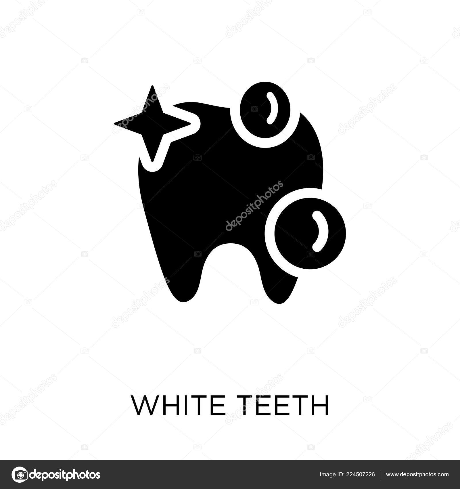 White Teeth Icon White Teeth Symbol Design Dentist Collection Simple ...