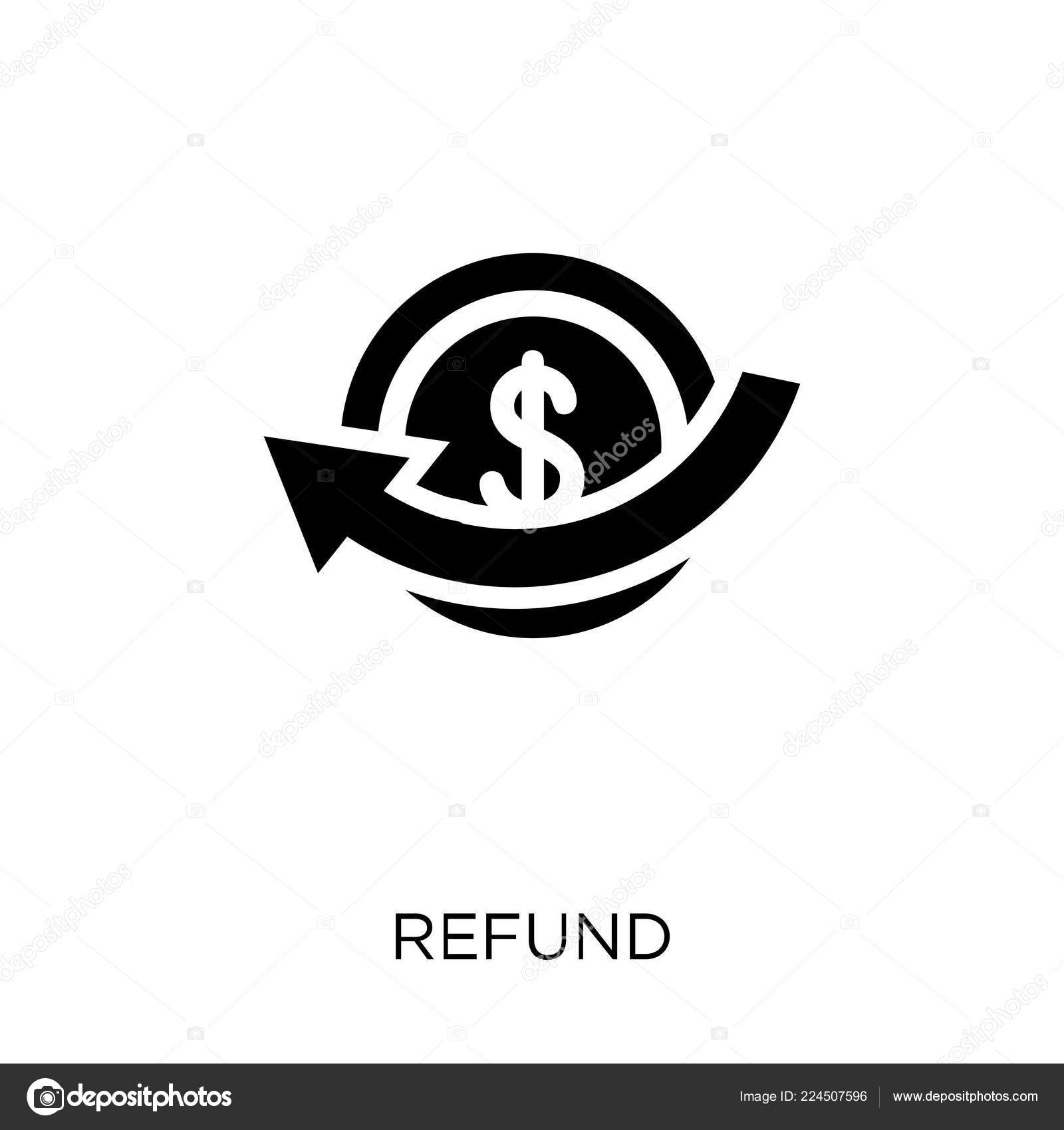 Refund Icon Refund Symbol Design Payment Collection Simple Element ...