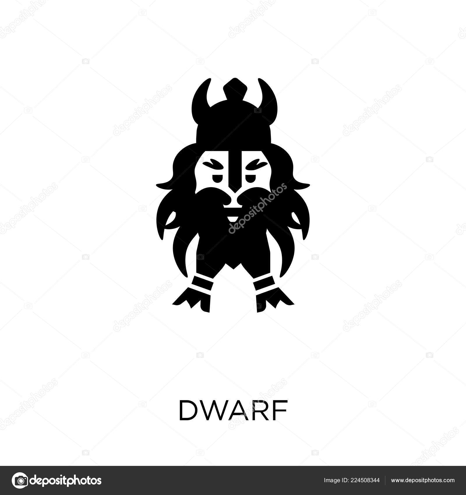 Dwarf Icon Dwarf Symbol Design Fairy Tale Collection Simple Element ...