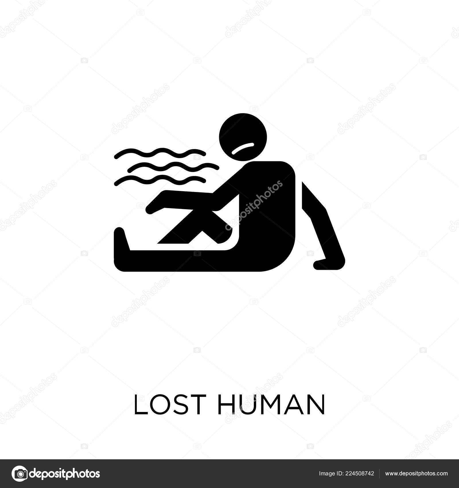 Lost Human Icon Lost Human Symbol Design Feelings Collection Simple ...