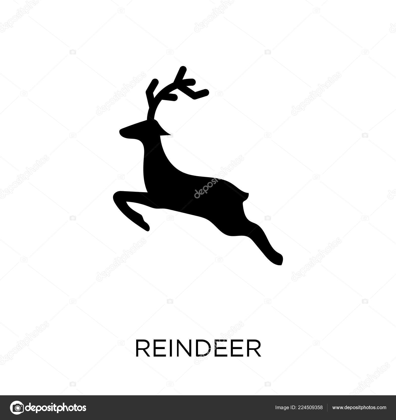 Reindeer Icon Reindeer Symbol Design Christmas Collection Simple ...