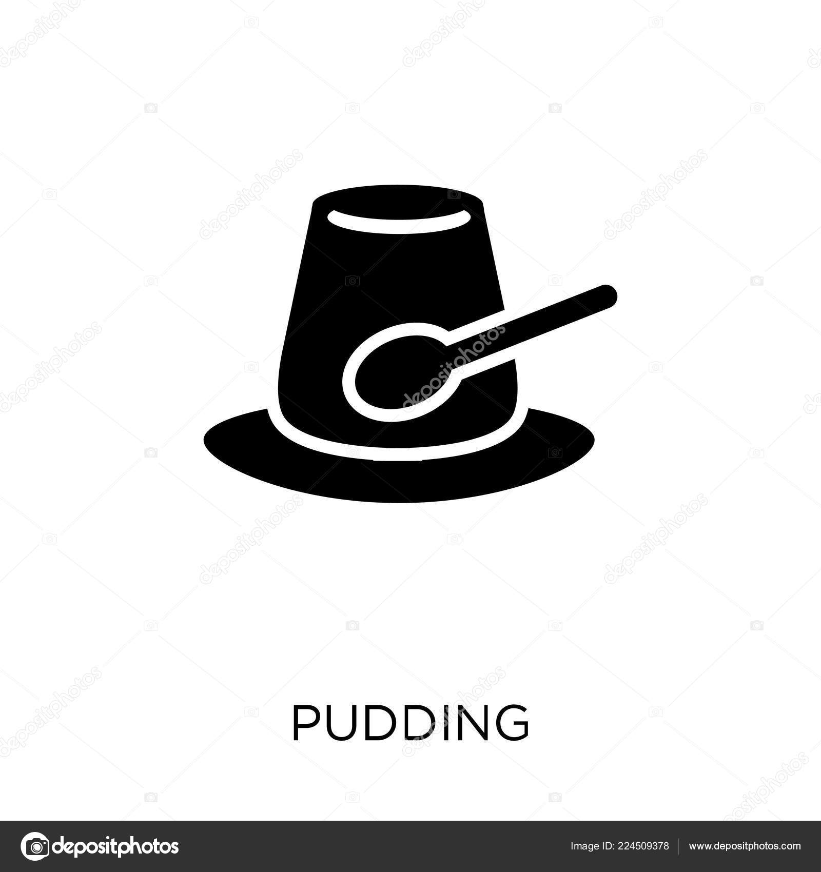 Pudding Icon Pudding Symbol Design Christmas Collection Simple Element ...