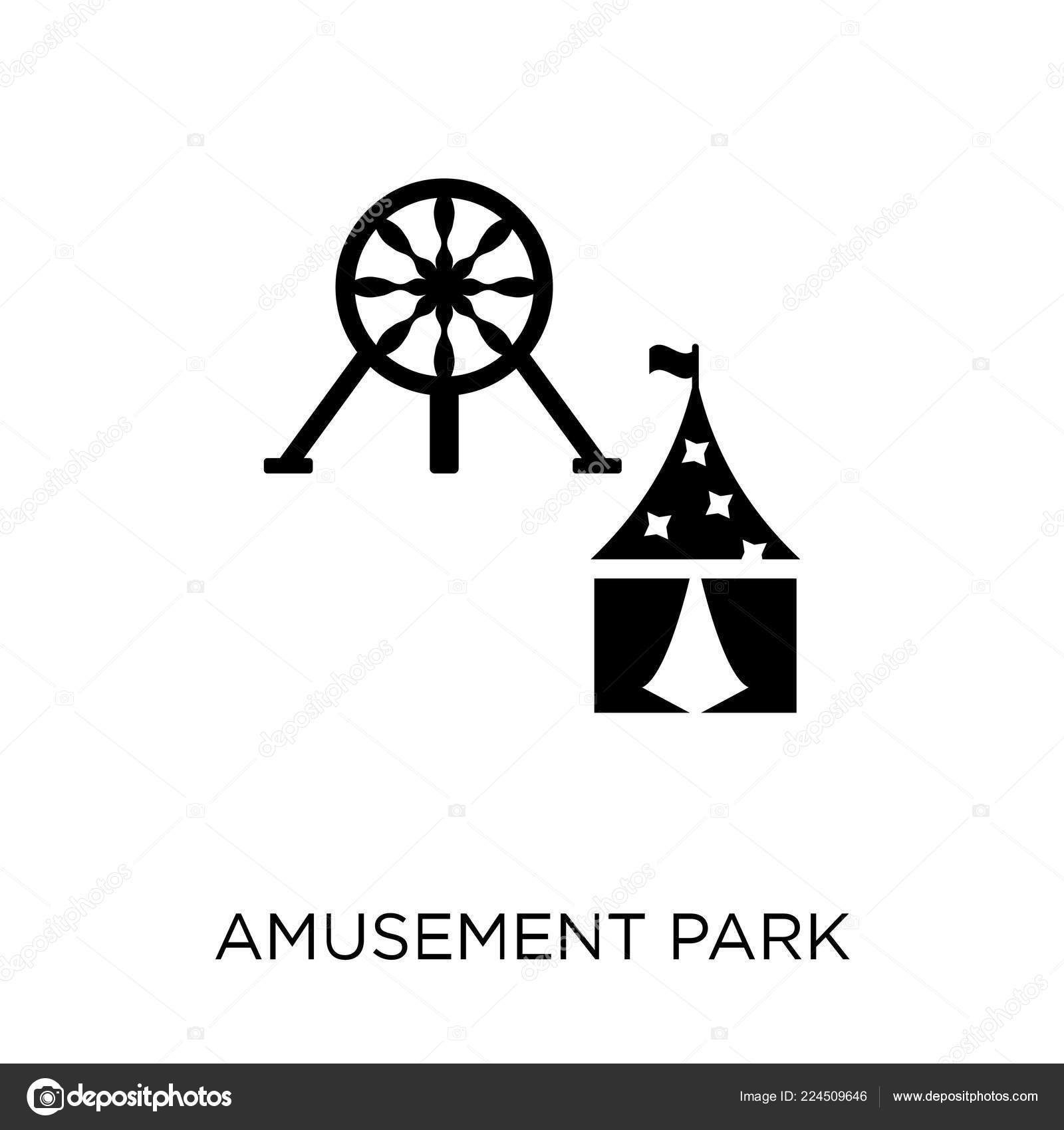 Amusement Park Icon Amusement Park Symbol Design Circus Collection ...