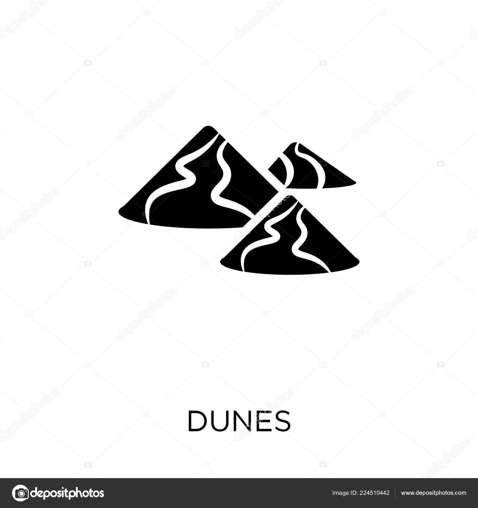 Dunes Icon Dunes Symbol Design Desert Collection Simple Element Vector ...