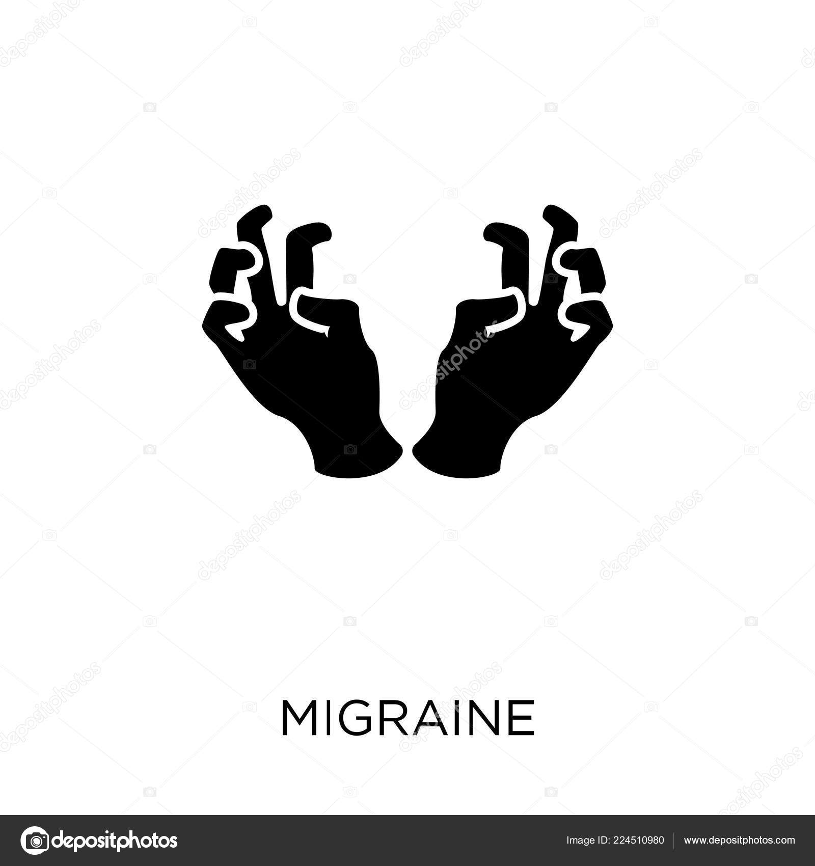 Migraine Icon Migraine Symbol Design Diseases Collection Simple Element ...