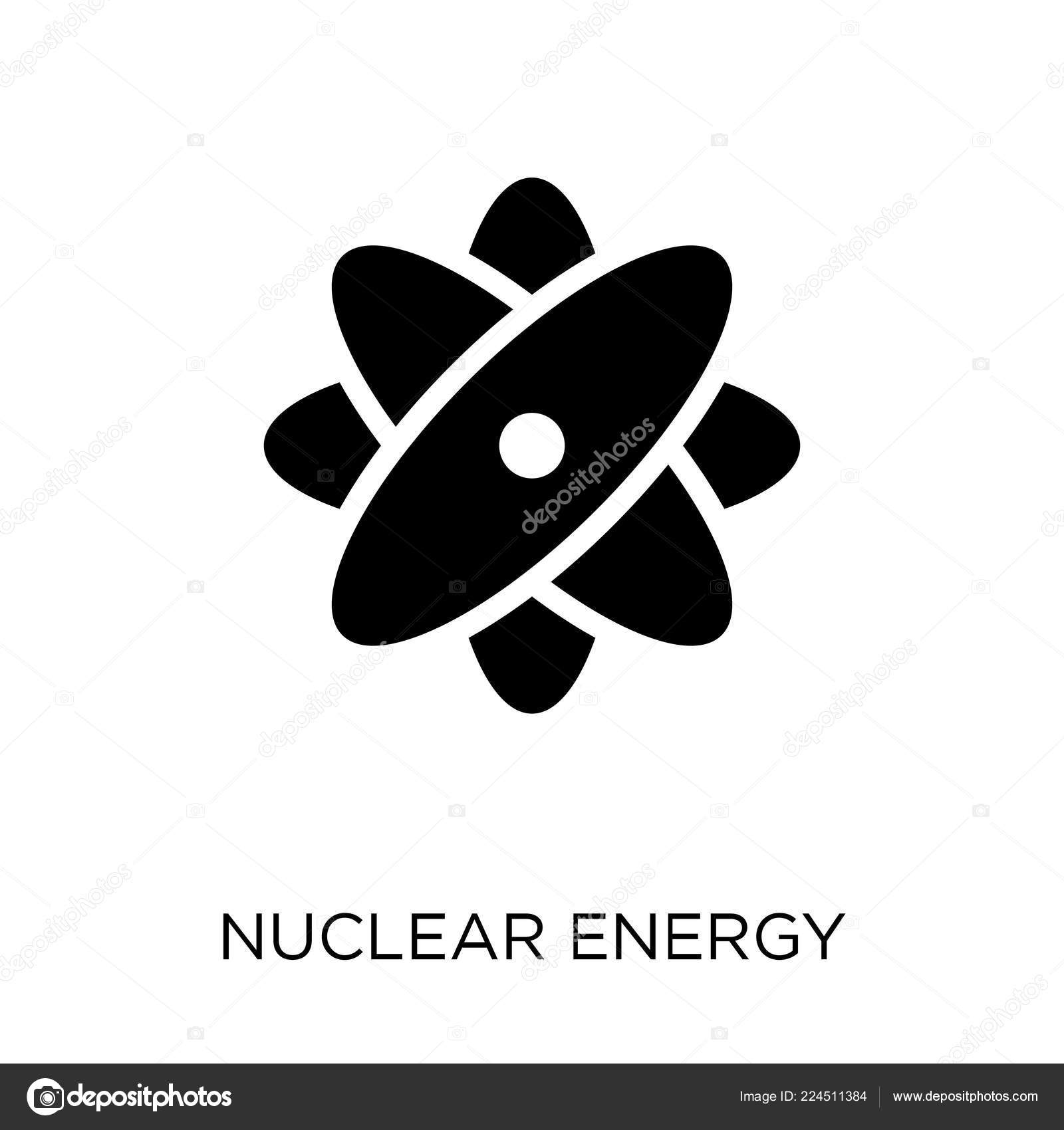 Nuclear Energy Icon Nuclear Energy Symbol Design Ecology Collection ...