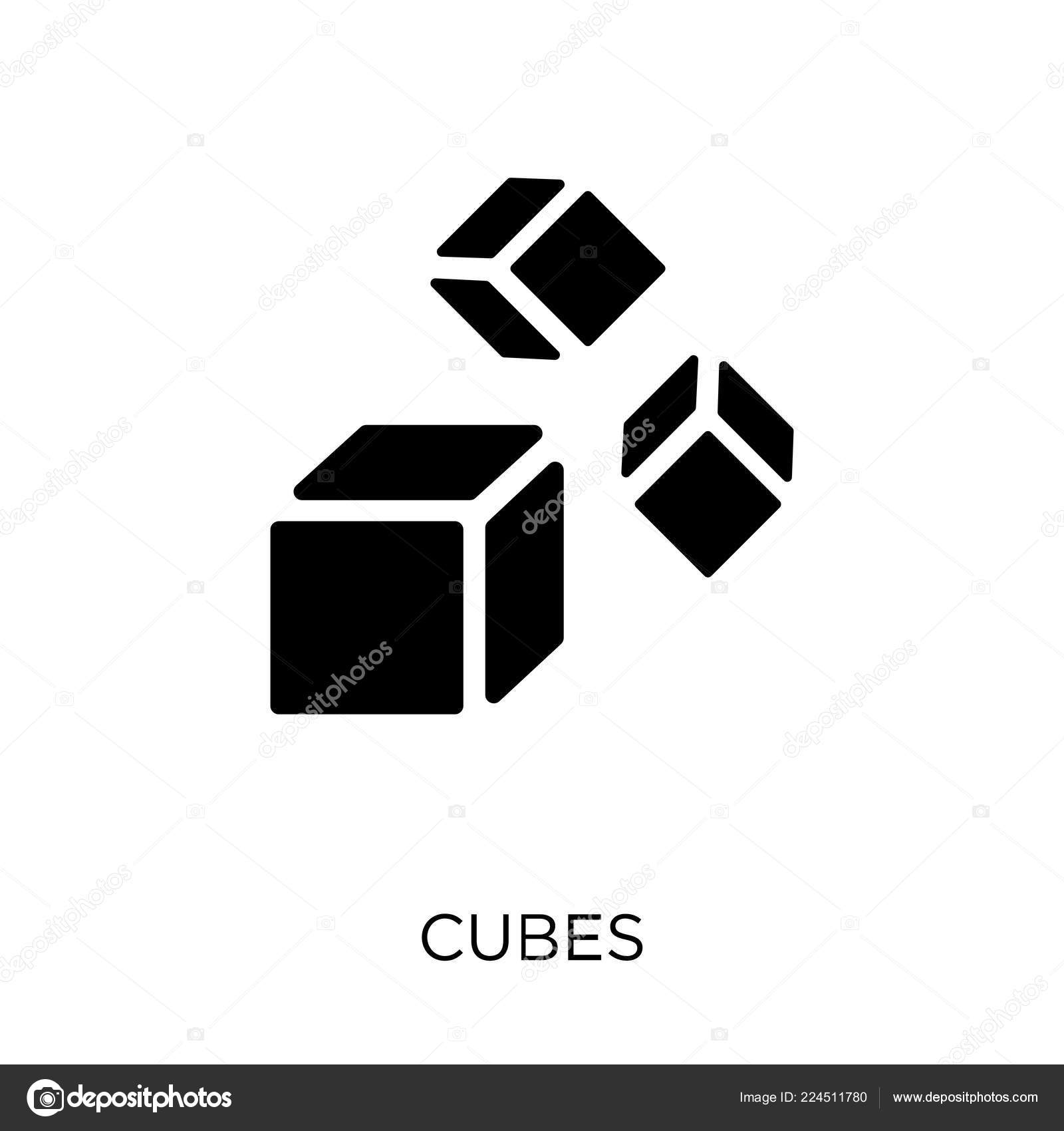 Cubes Icon Cubes Symbol Design Geometry Collection Simple Element ...