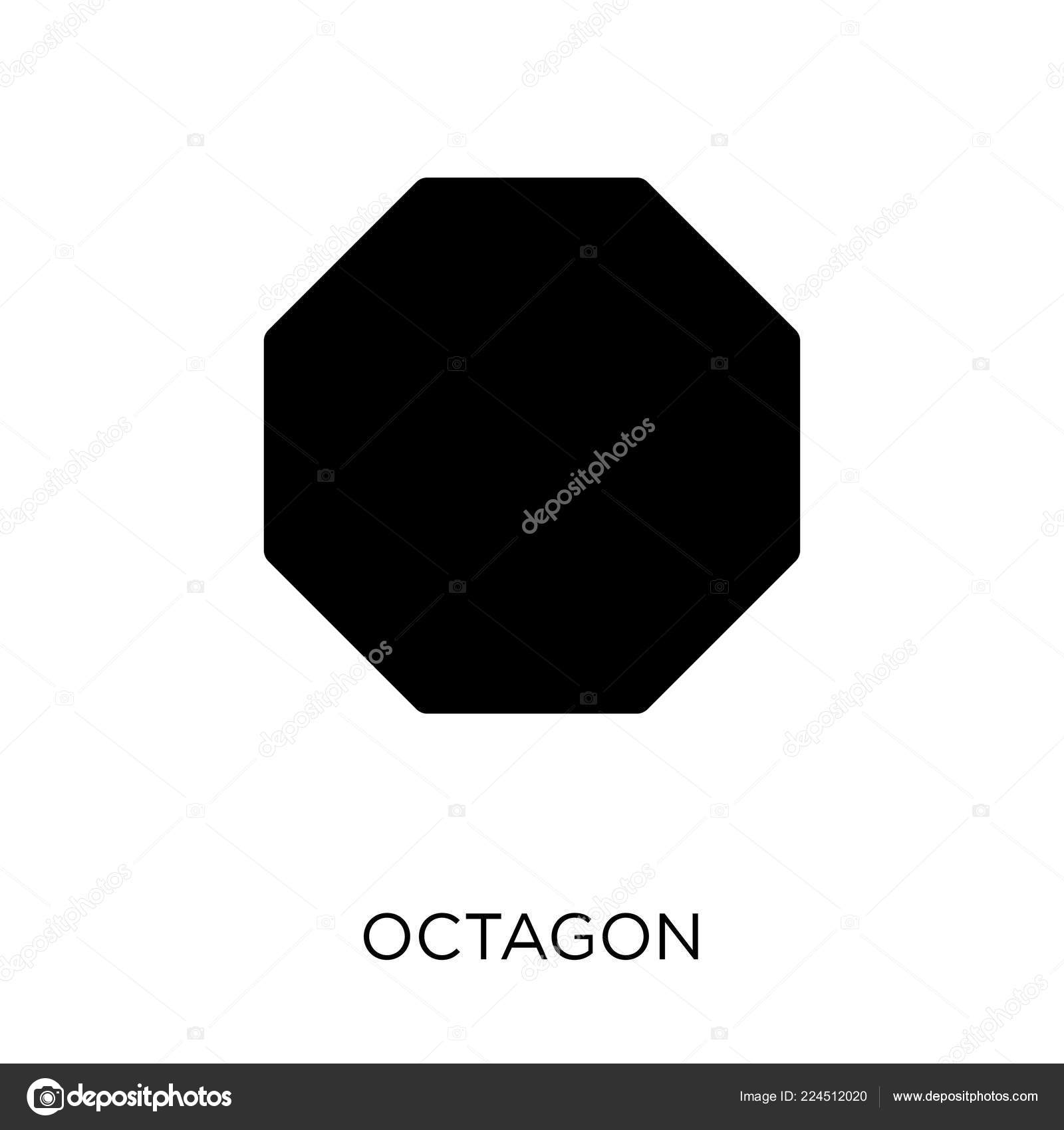 Octagon Icon Octagon Symbol Design Geometry Collection Simple Element ...
