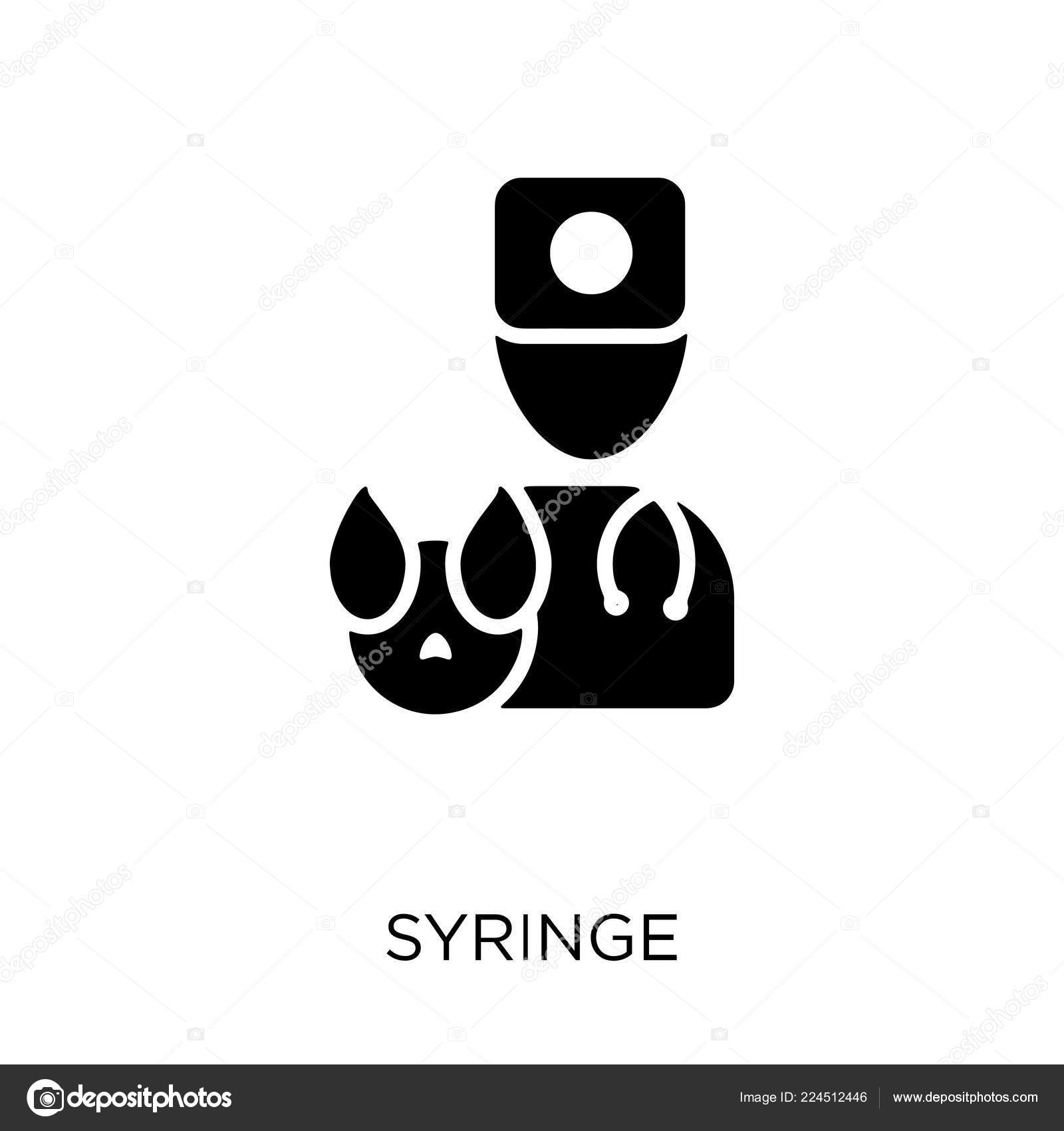Syringe Icon Syringe Symbol Design Health Medical Collection Simple ...