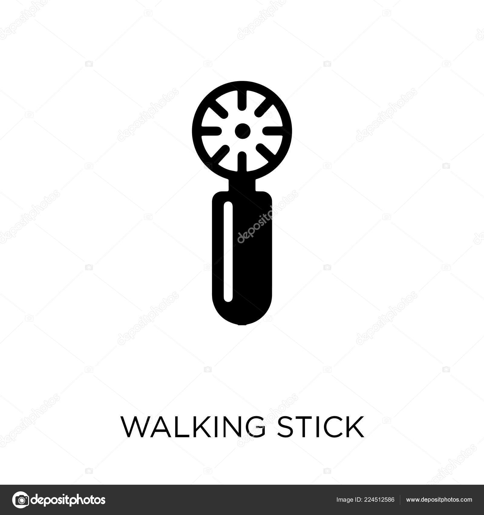 Walking Stick Icon Walking Stick Symbol Design Health Medical ...