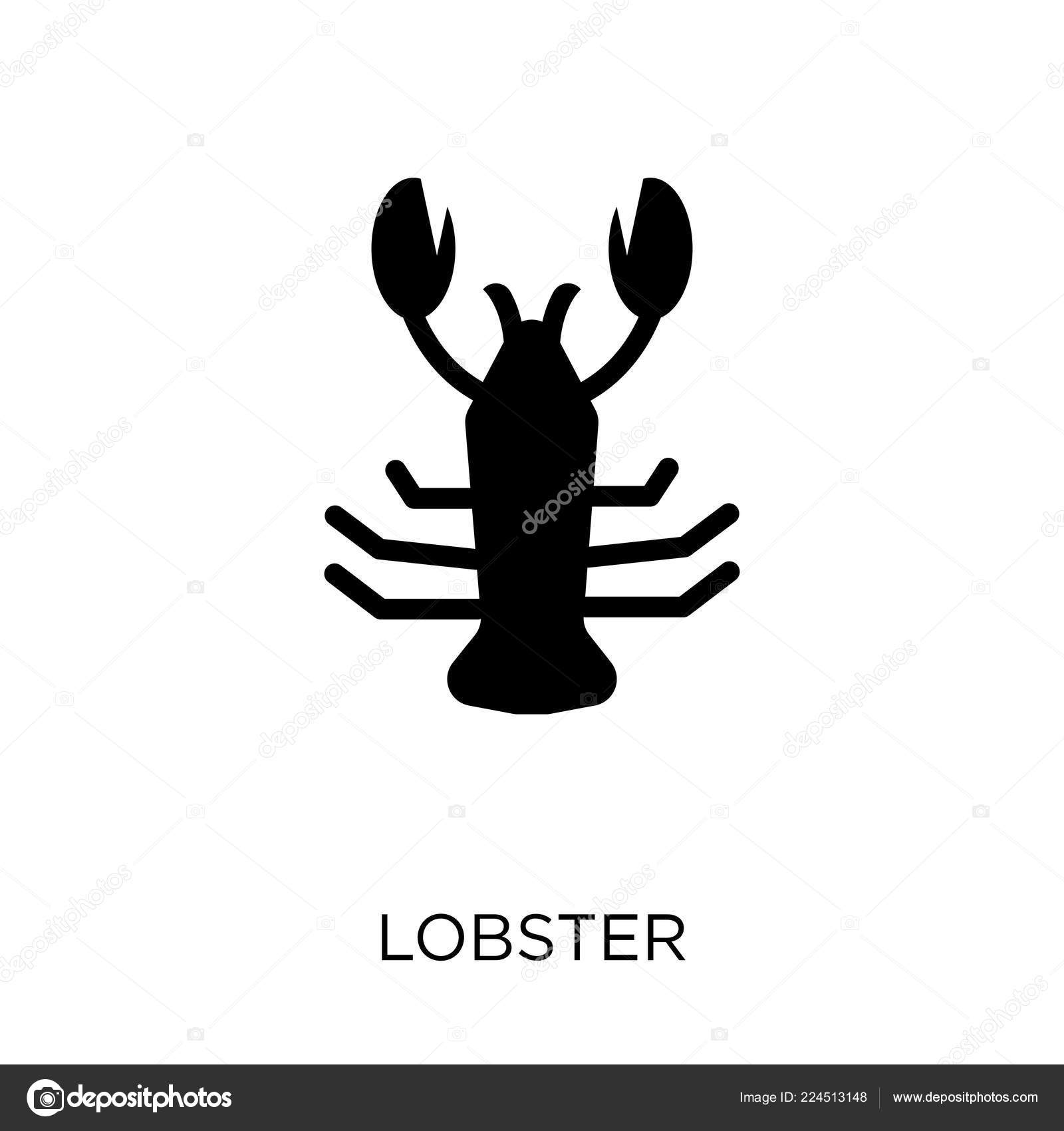 Lobster Icon Lobster Symbol Design Restaurant Collection Simple Element ...
