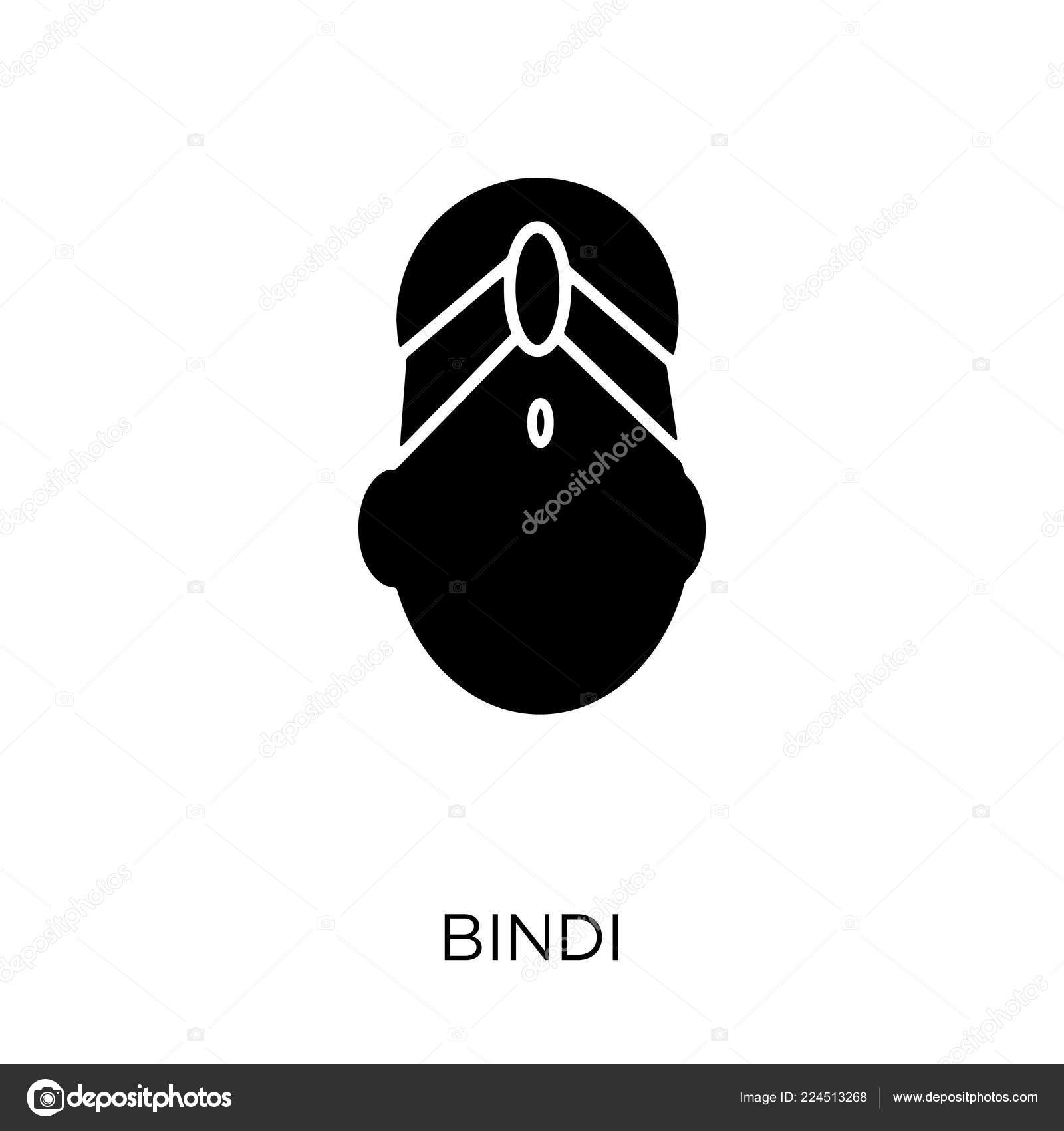 Bindi Icon Bindi Symbol Design India Collection Simple Element Vector ...