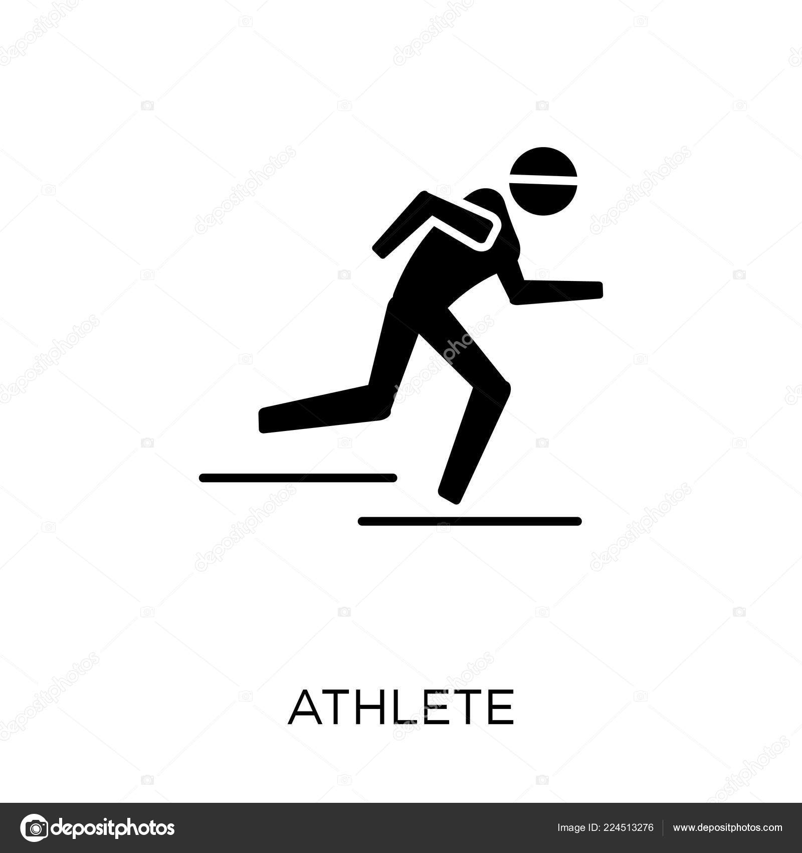 Athlete Icon Athlete Symbol Design Professions Collection Simple ...
