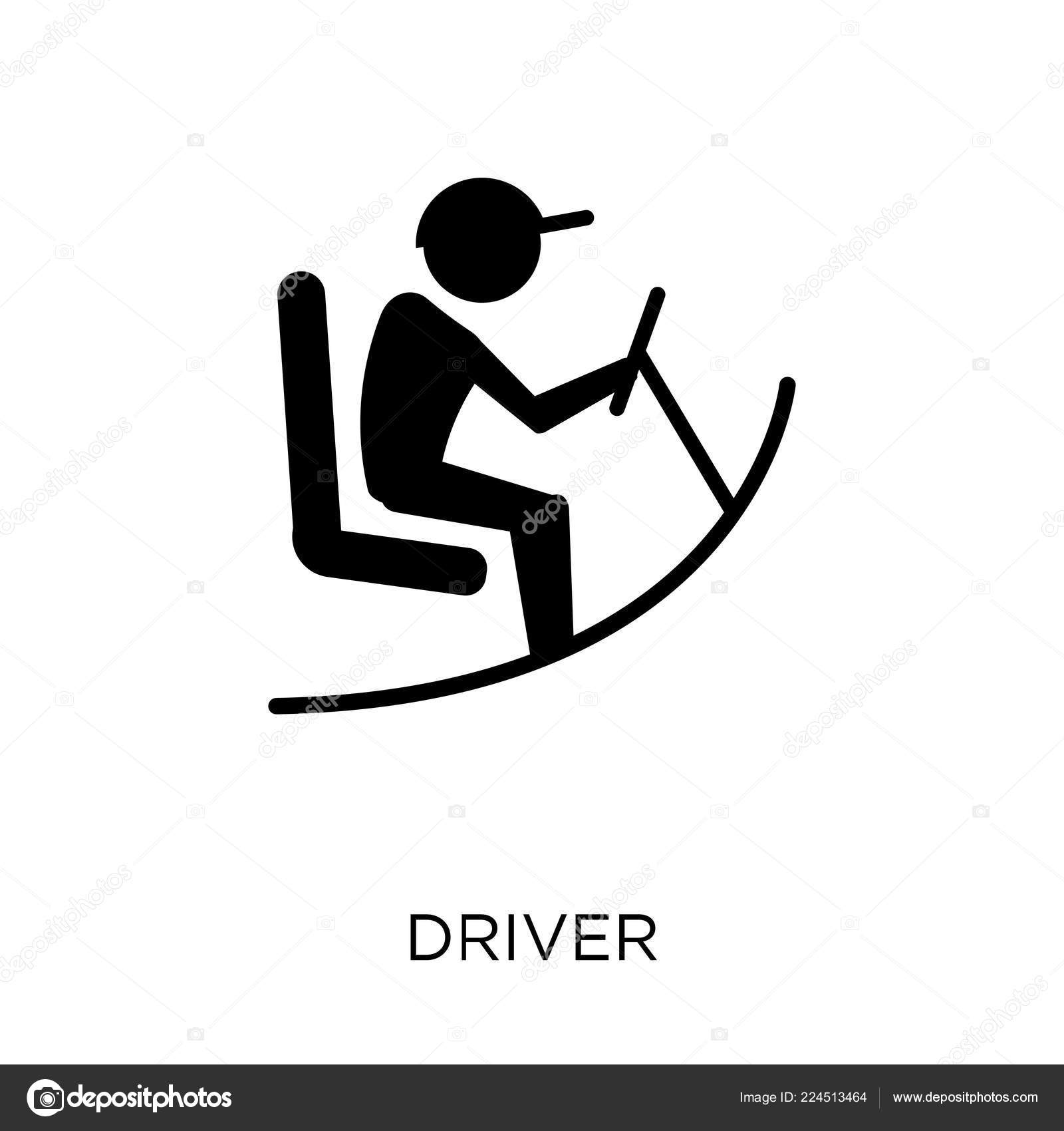 Driver Icon Driver Symbol Design Professions Collection Simple Element ...